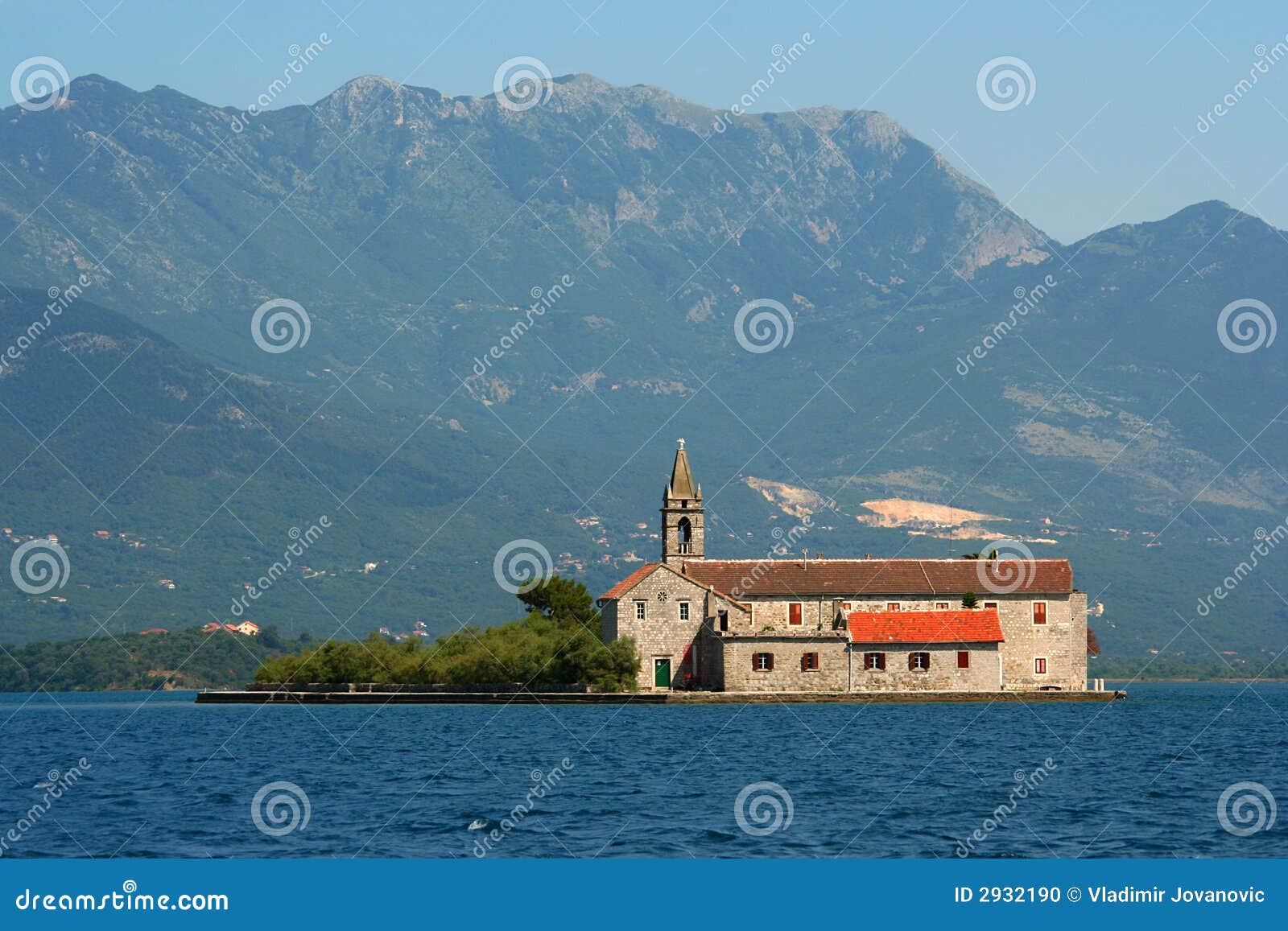 Church island stock photo. Image of ocean, chatolic, building - 2932190
