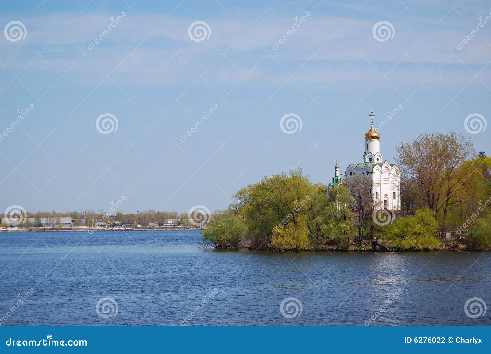 Church on island stock photo. Image of grass, cathedral - 6276022