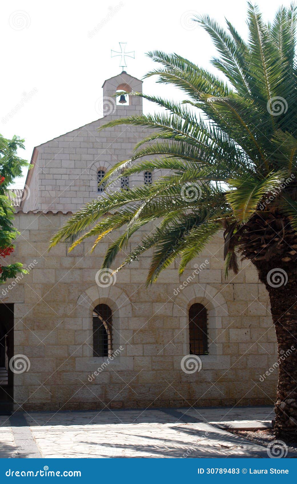 Church in Israel stock image. Image of galillee, tourism - 30789483