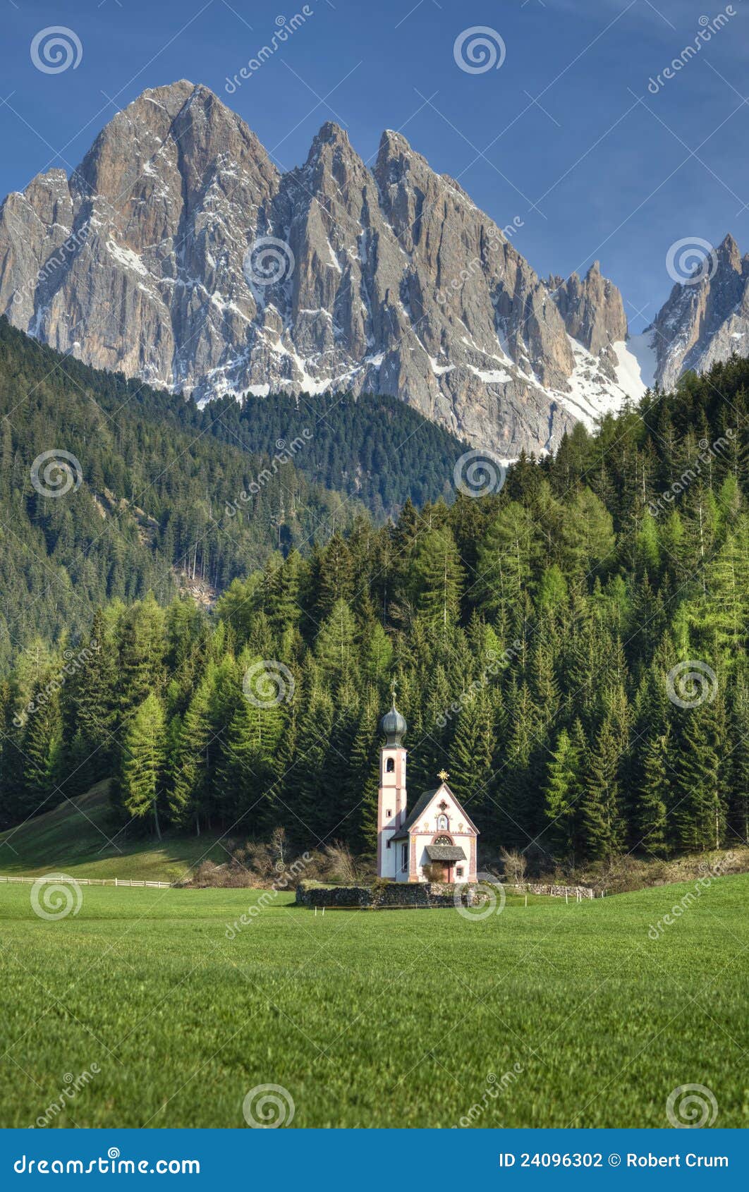 Church in the Italian Alps stock photo. Image of travel - 24096302
