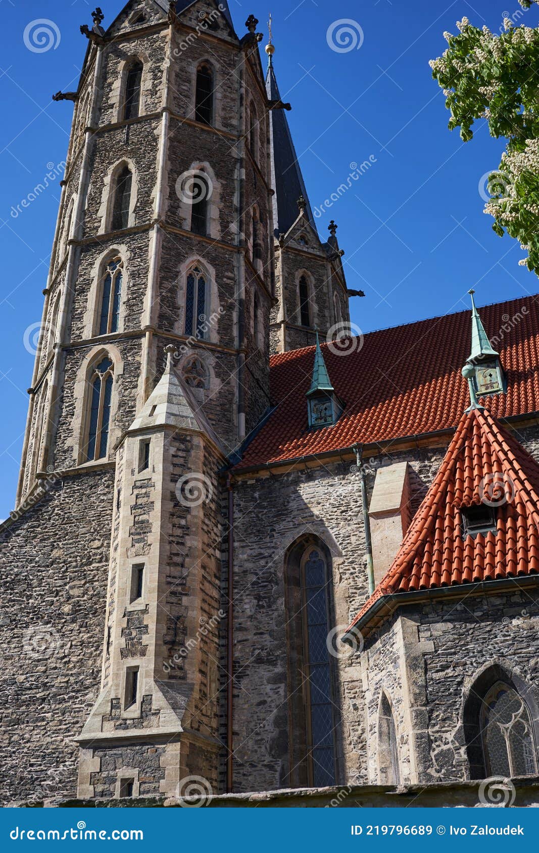 Kolin, Czech Republic - May 22, 2021 - the Church of St. Bartholomew on ...