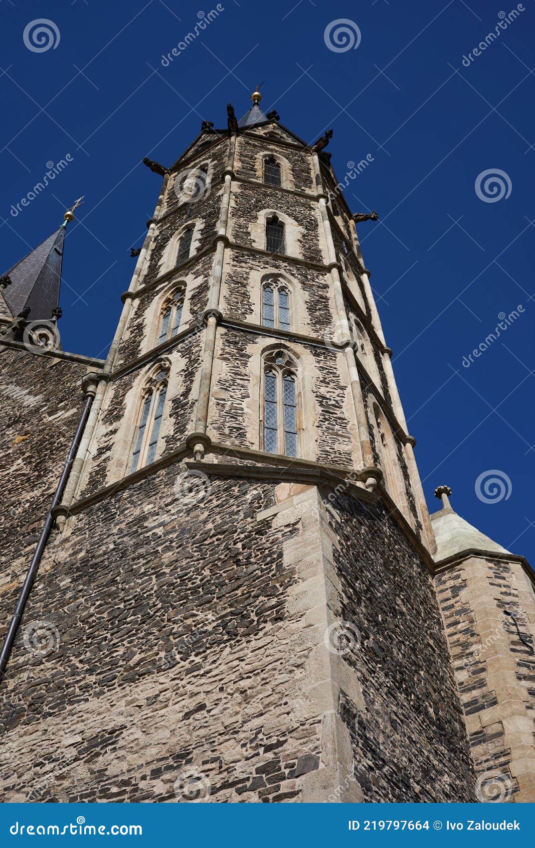 Kolin, Czech Republic - May 22, 2021 - the Church of St. Bartholomew on ...