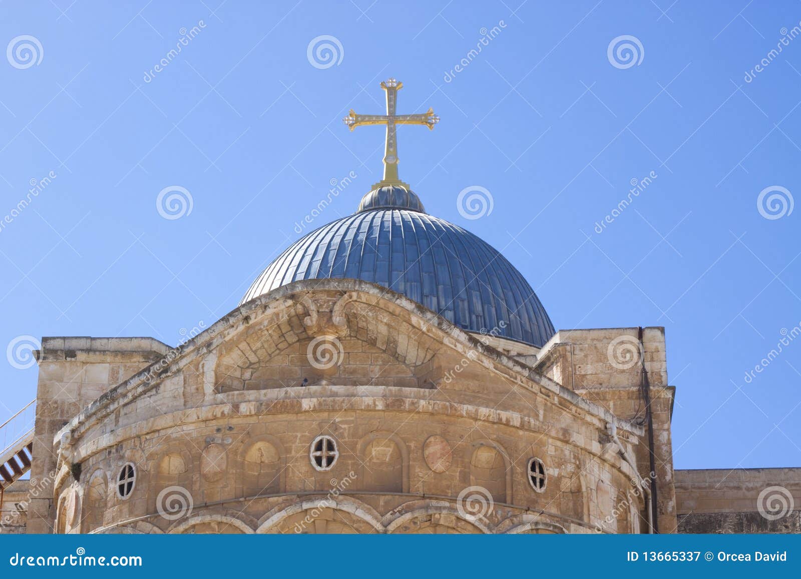 Church in jerusalem stock image. Image of cross, travel - 13665337