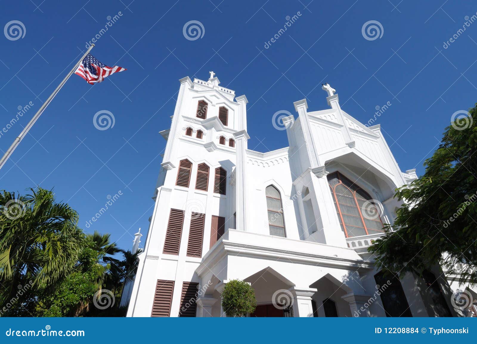 Church in Key West, Florida Stock Photo - Image of jesus, christianity ...