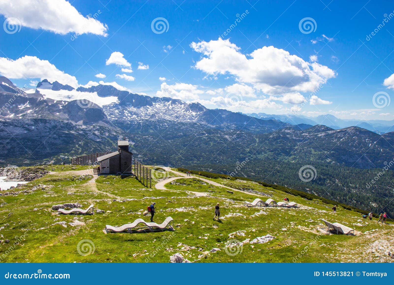 Church on Krippenstein of the Dachstein Mountains Range in Obertraun ...