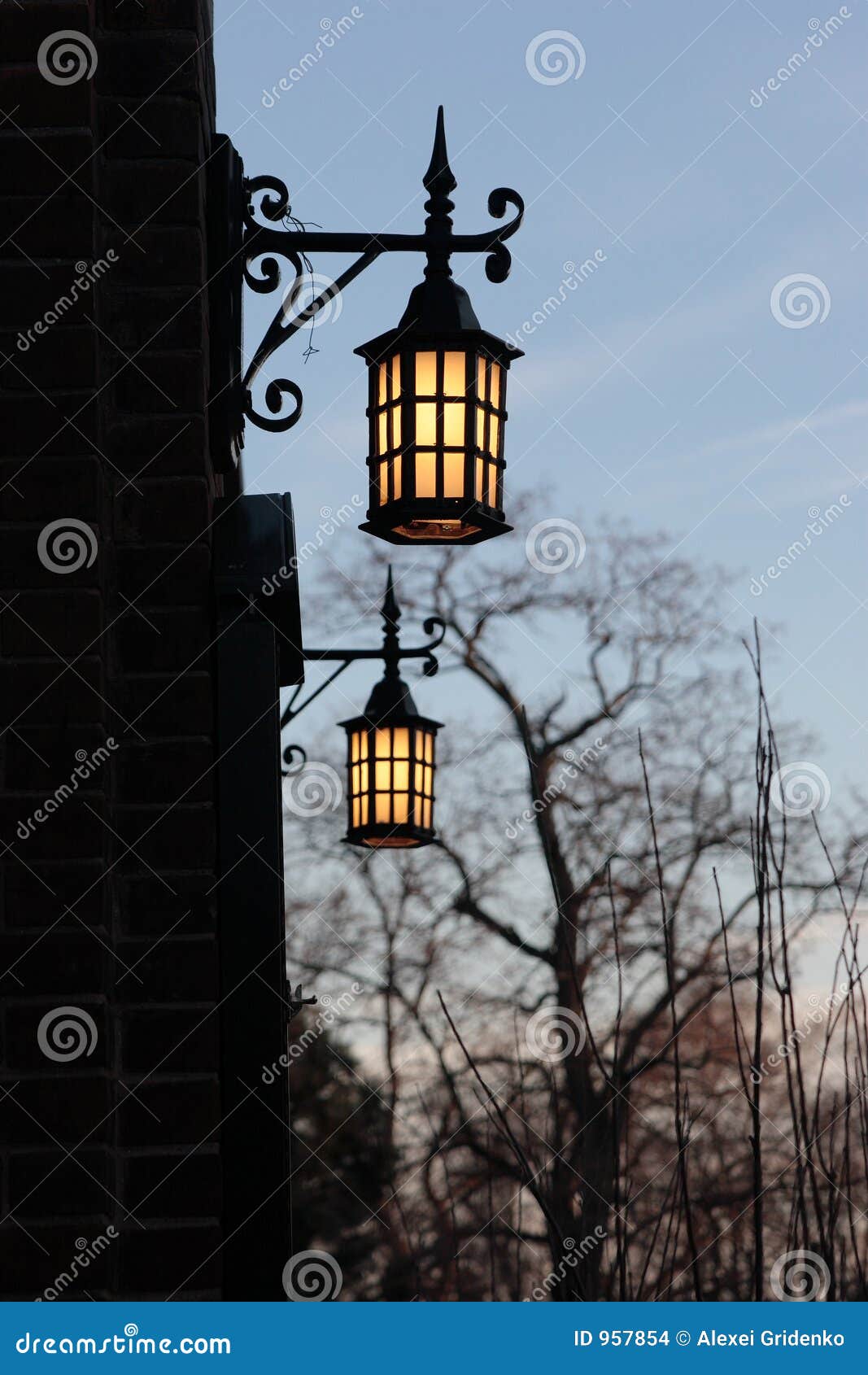 Church lanterns stock photo. Image of light, winter, canada - 957854