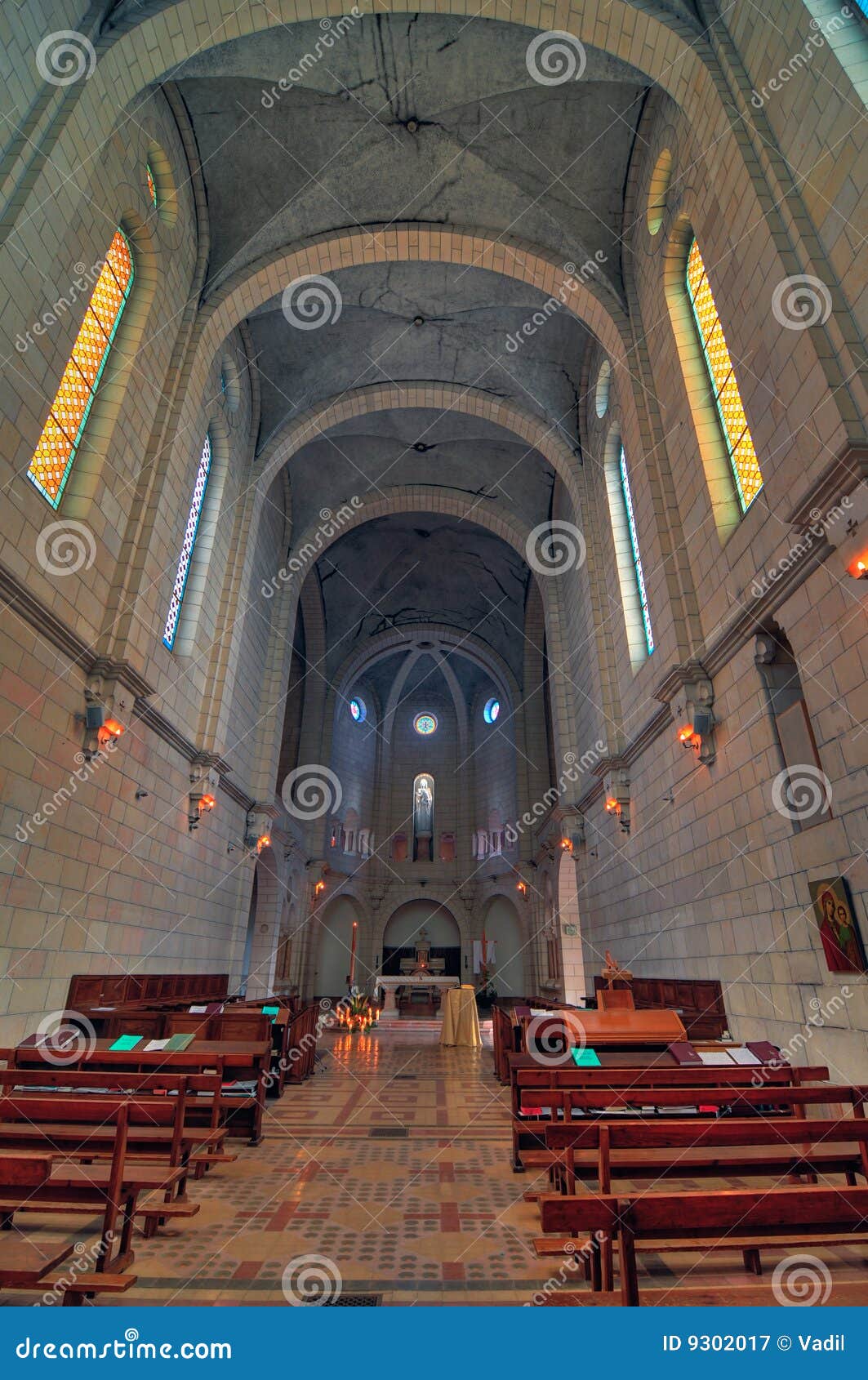 Church of Latrun Monastery, Israel Stock Image - Image of cloister ...
