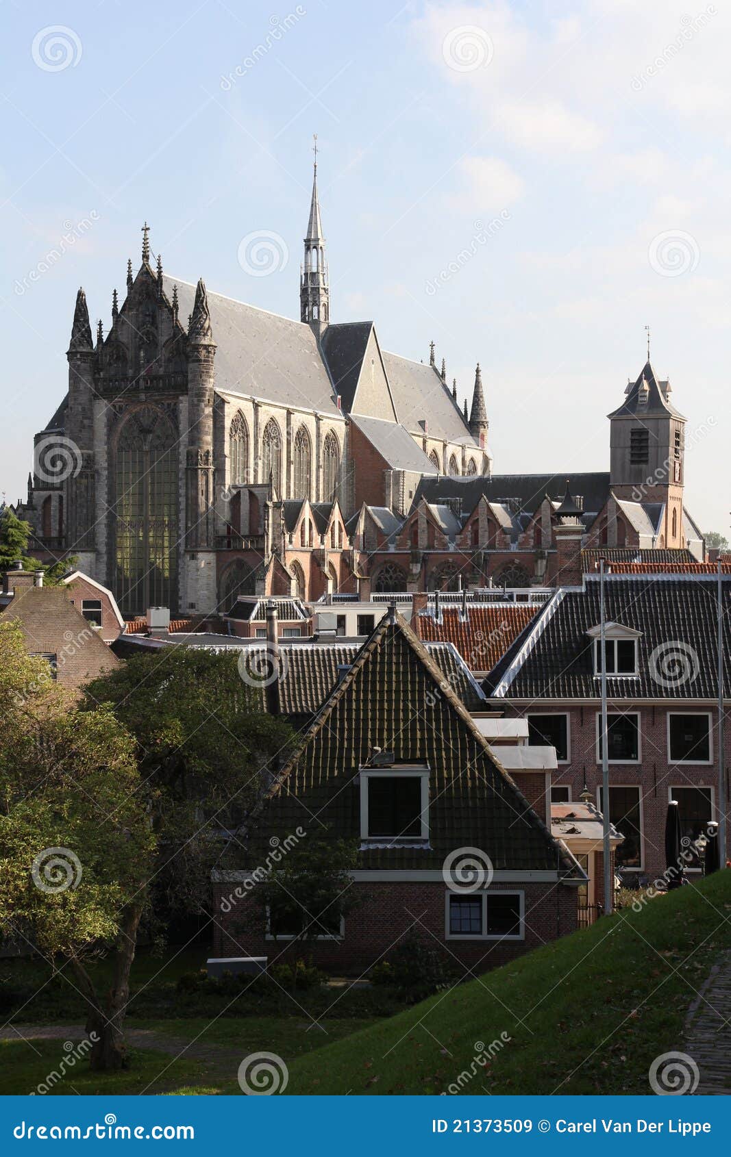 Church Leiden the Netherlands Stock Image - Image of landmarks ...