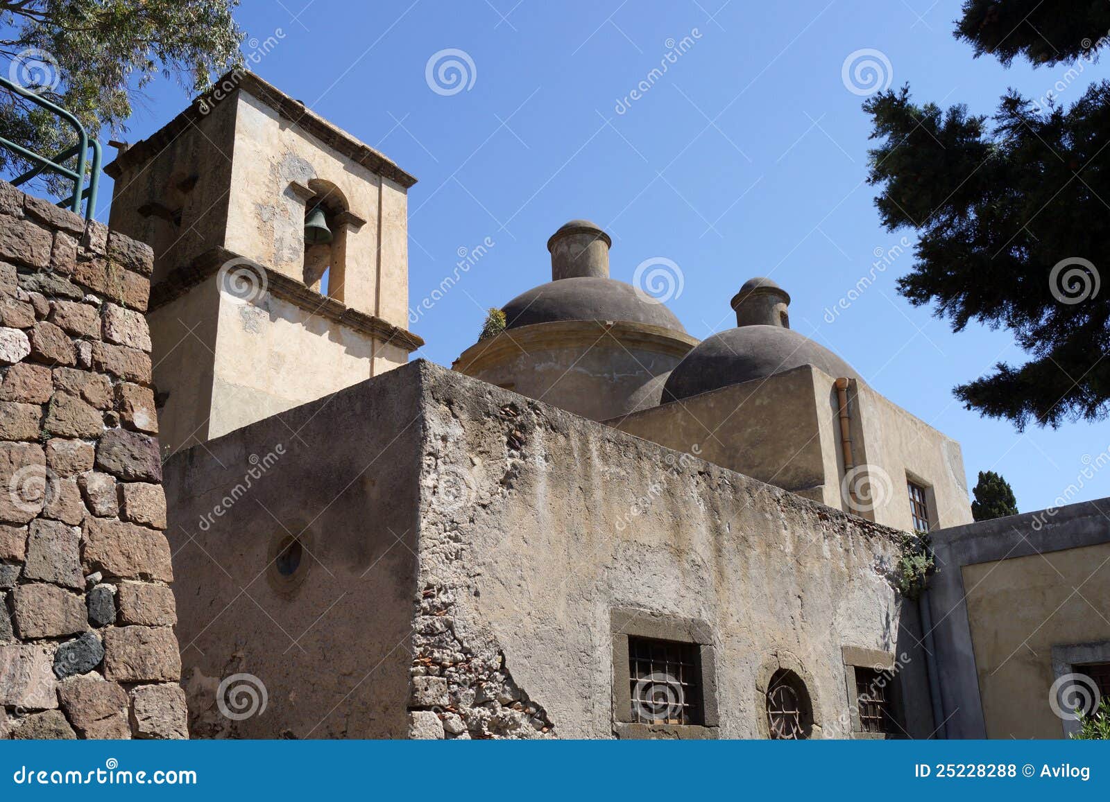 Church of Lipari stock photo. Image of islands, lipari - 25228288