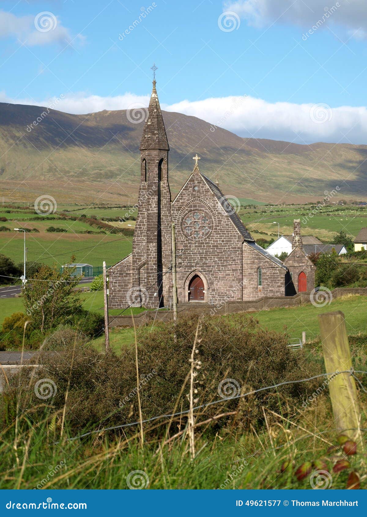 Church of Lispole stock image. Image of ireland, landscape - 49621577