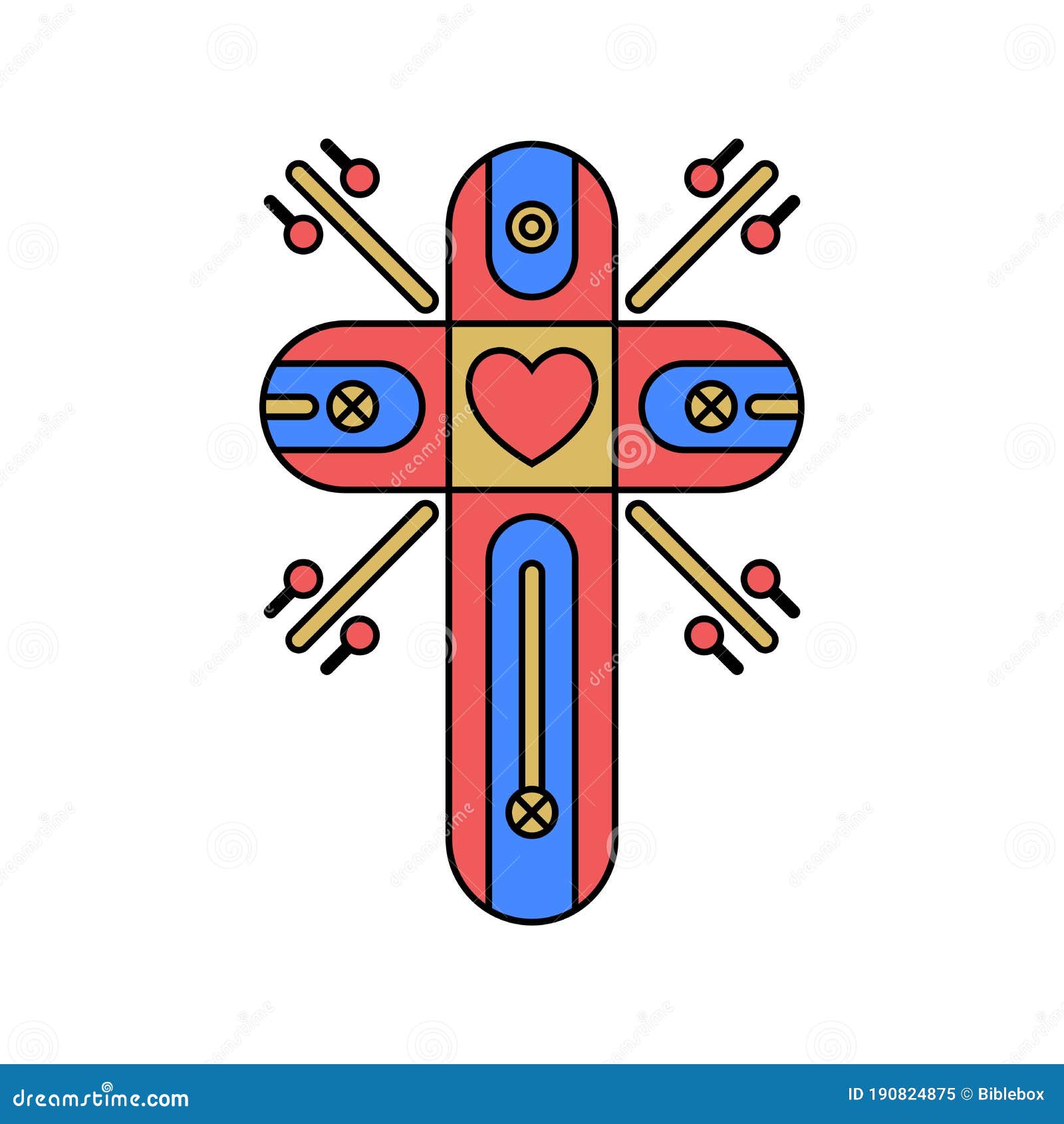 Church Logo Christian Symbols Stock Vector Illustration Of Heaven