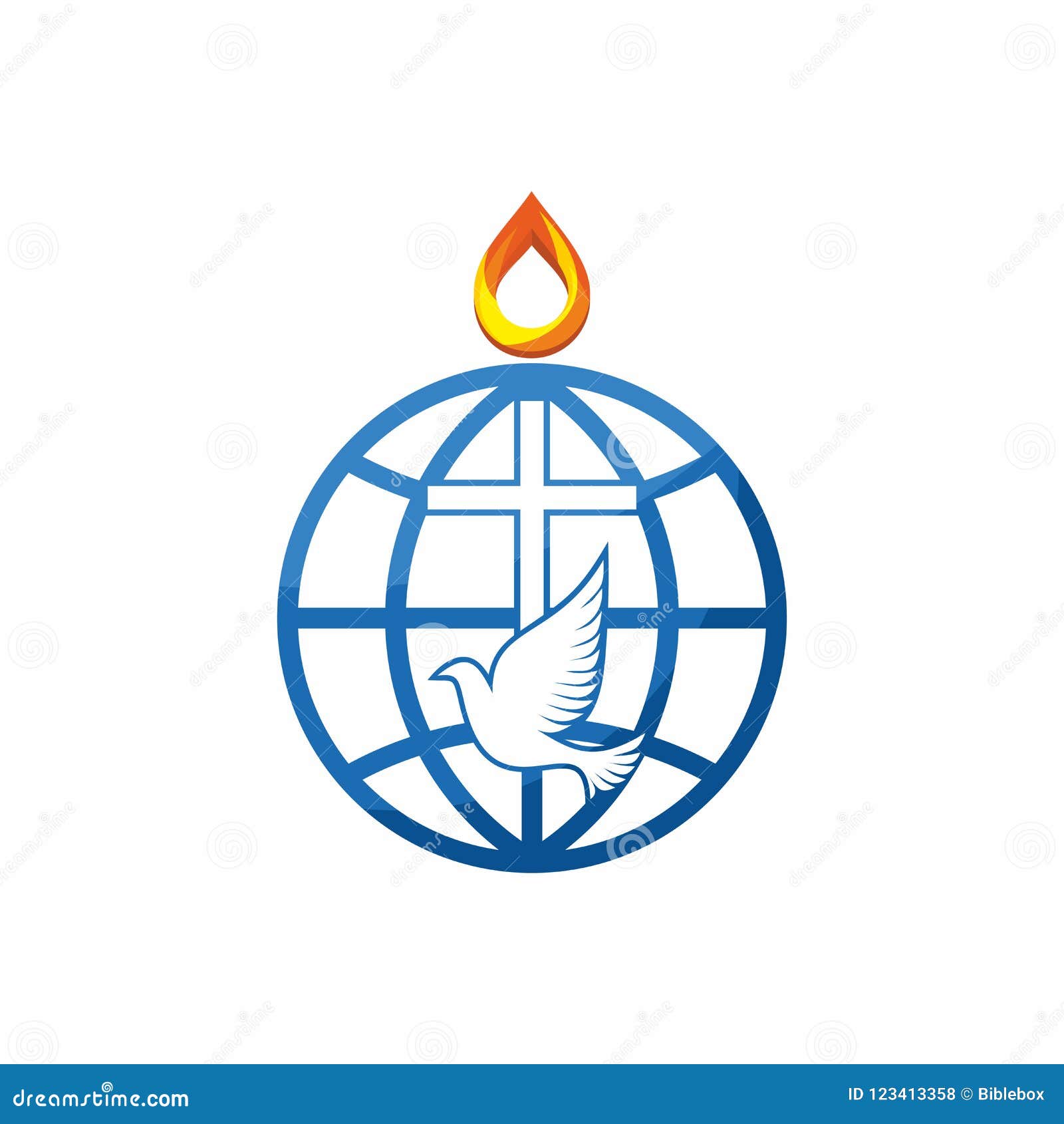 Church Logo. Cross, Dove and Globe World. Stock Vector - Illustration ... Church Logo. Cross, Dove and Globe World. Stock Vector - Illustration ...