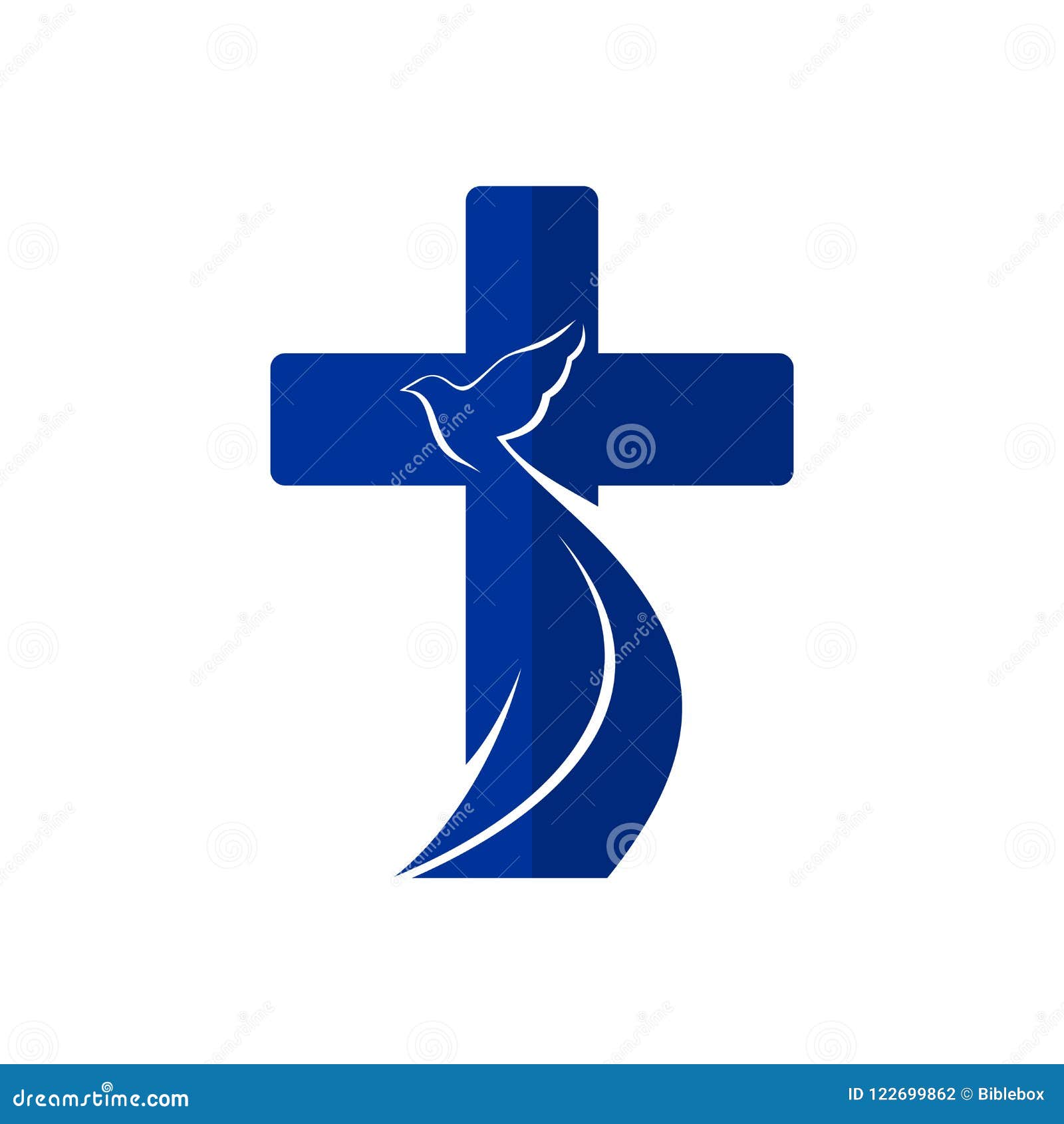 Church Logo. Cross and Dove, Symbol of the Holy Spirit Stock Vector ... Church Logo. Cross and Dove, Symbol of the Holy Spirit Stock Vector ...