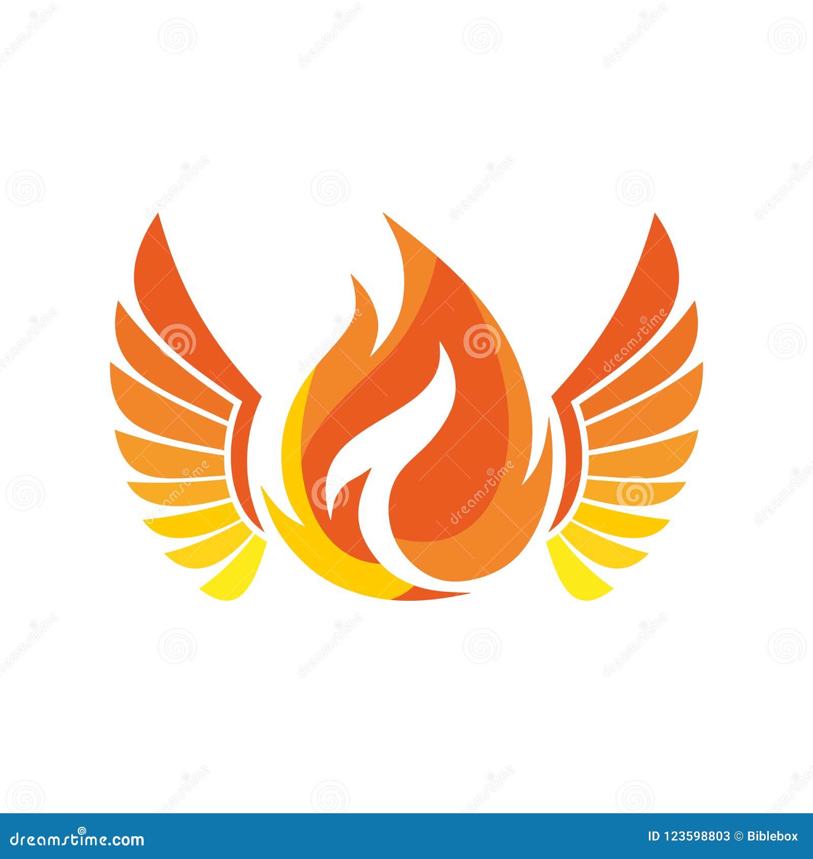 Fire Holy Spirit Logo Church Logo. Christian Symbols. The Cross Of