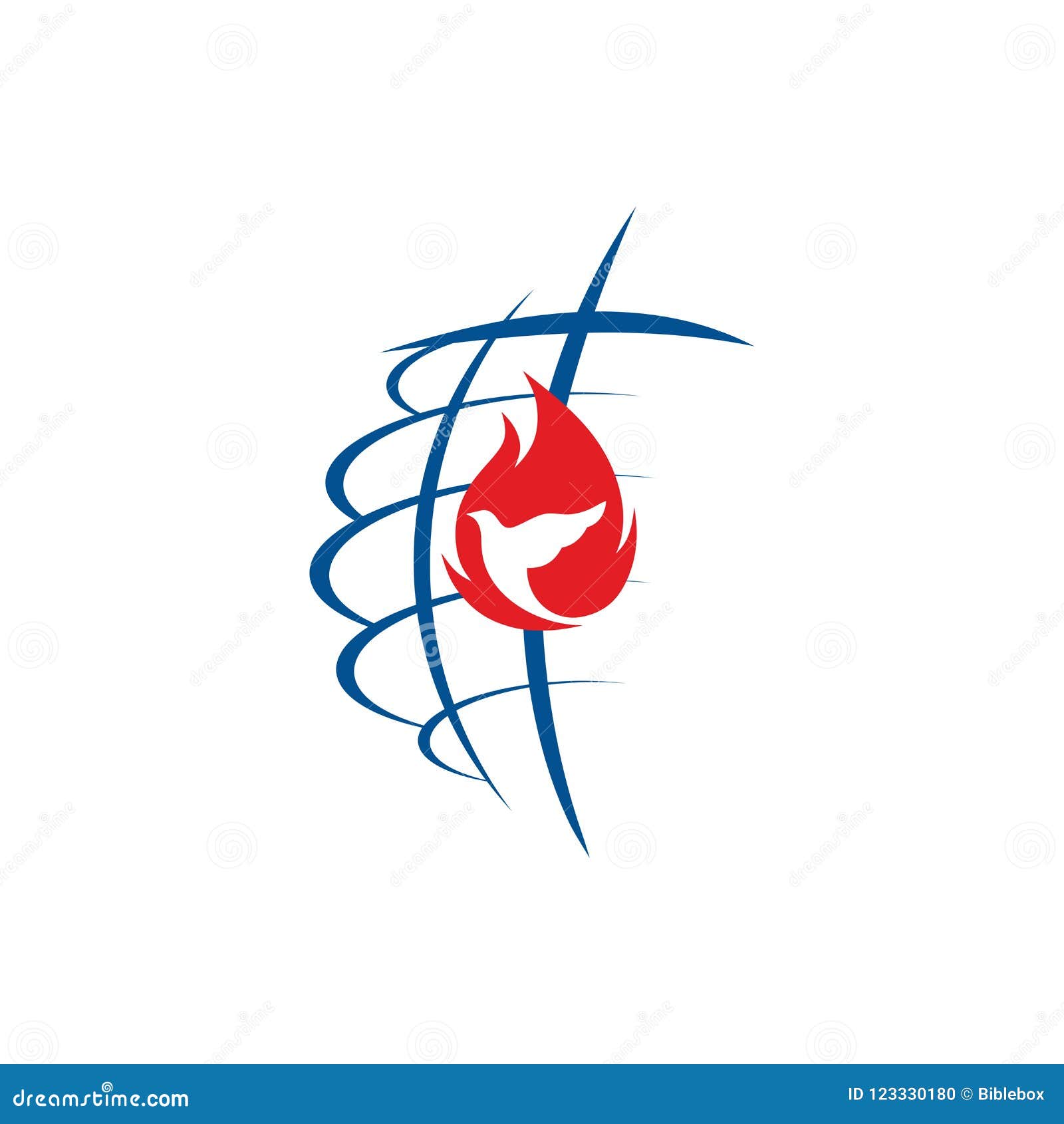 Church Logo The Open Bible The Cross Of Jesus Christ In The Center