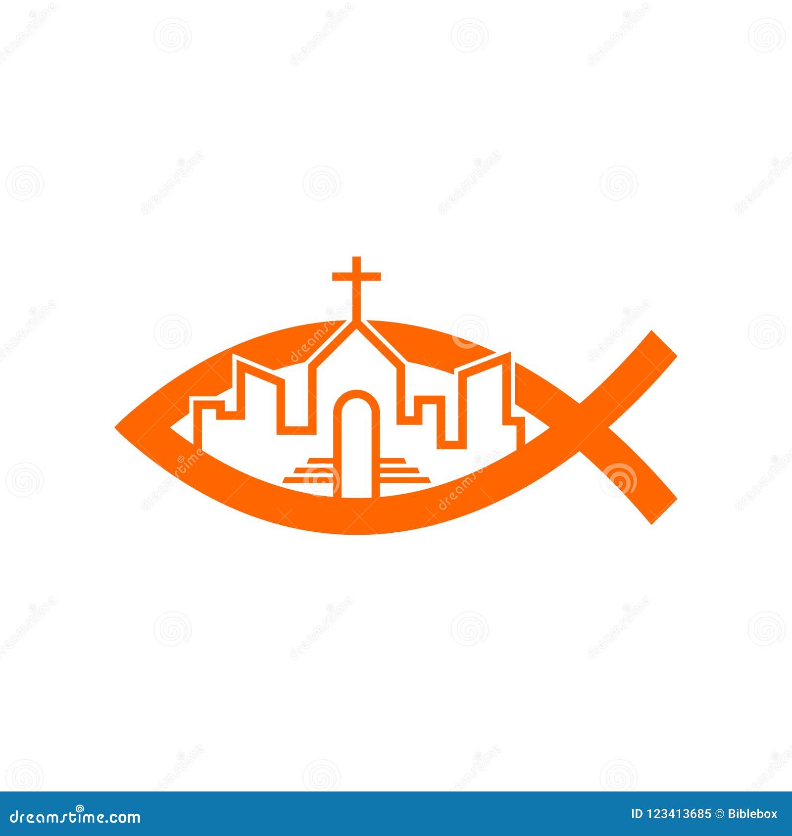 Church Logo. Holy Church in the City. Stock Vector - Illustration of ...