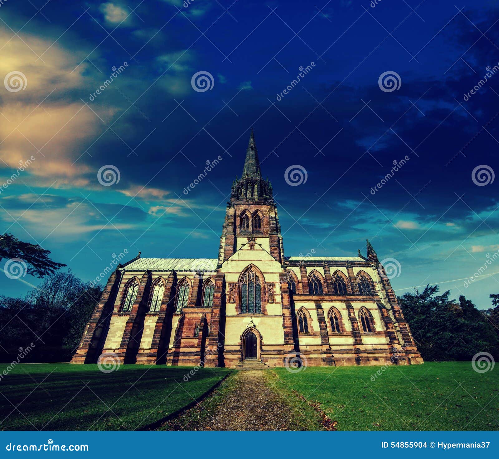 Church stock photo. Image of landmark, historic, gothic - 54855904