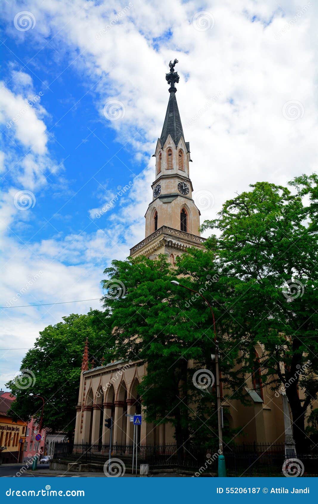 Church, Lucenec, Slovakia stock image. Image of evil - 55206187