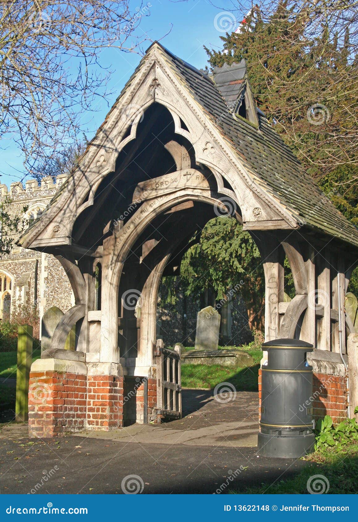 Church lych gate stock photo. Image of church, lych, harrow - 13622148