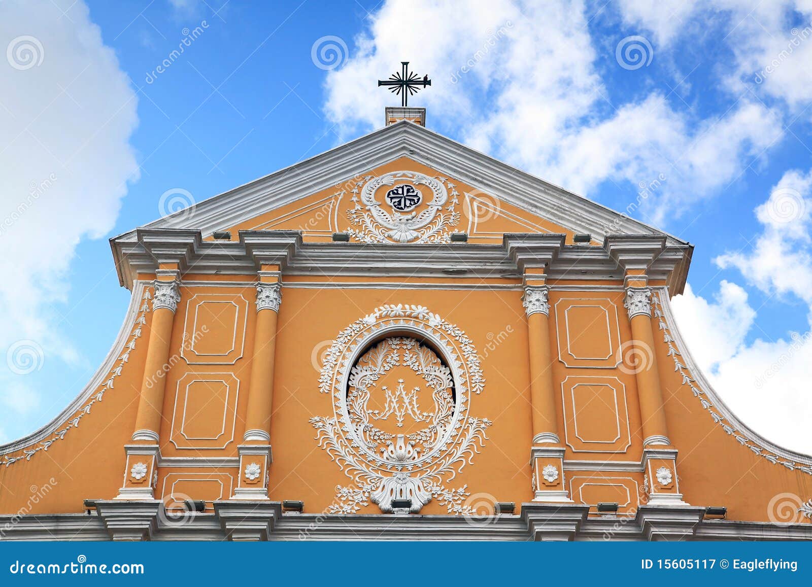 Church in Macau stock image. Image of ecclesiastical - 15605117