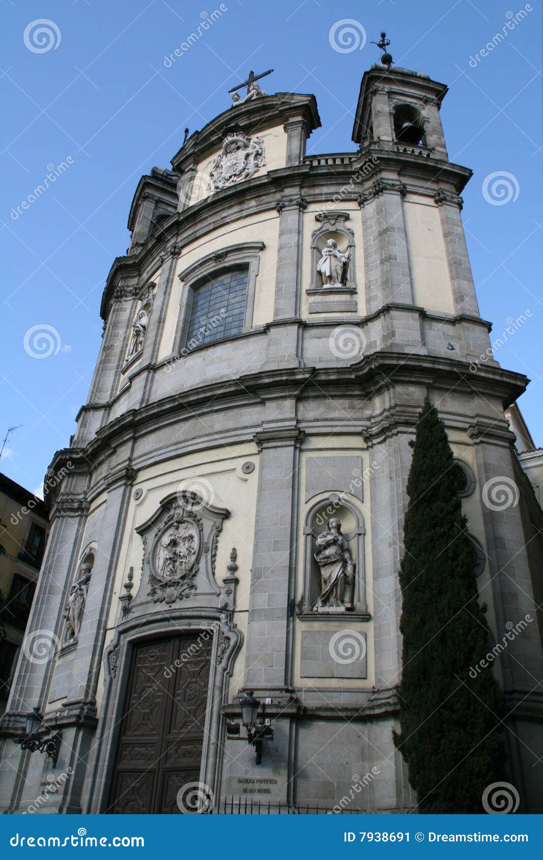 Church in Madrid, Spain stock image. Image of landmarks - 7938691