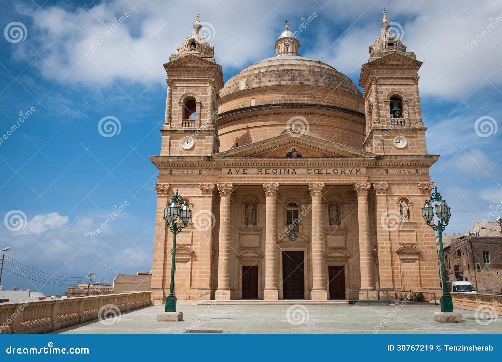 A church in Malta stock image. Image of dome, church - 30767219