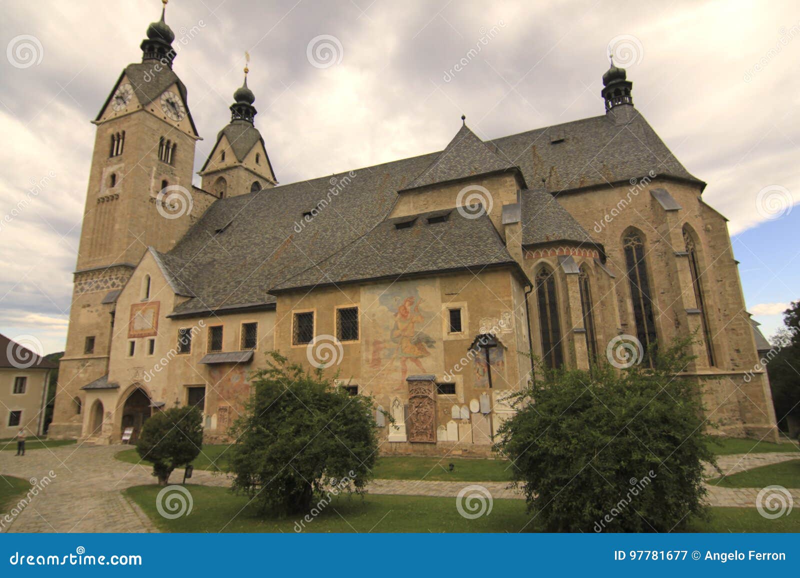 Church Maria Saal Austria Europe Stock Image - Image of europe, worship ...