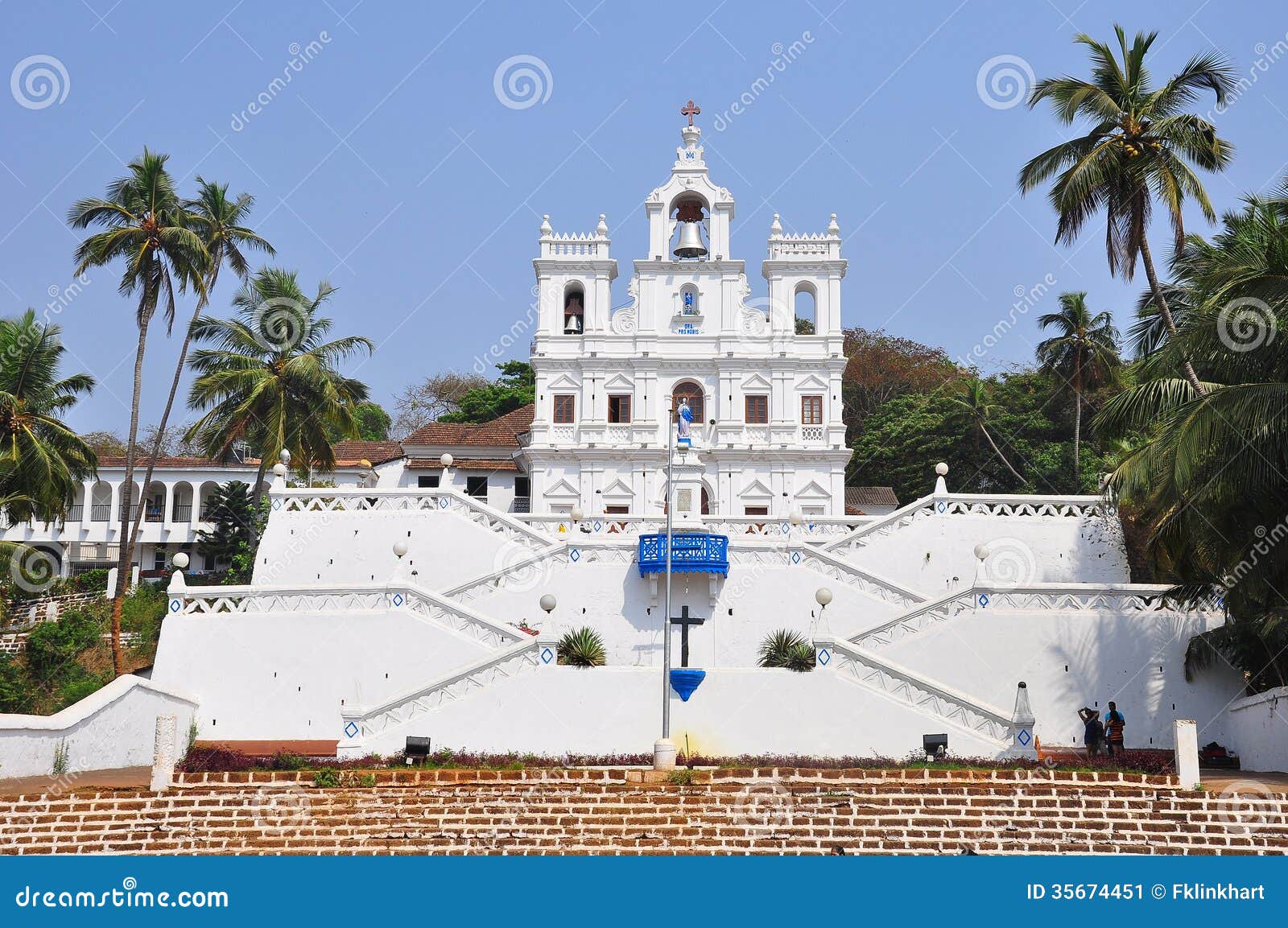 Church of Mary Immaculate Conception in Panaji, Goa Stock Image - Image ...