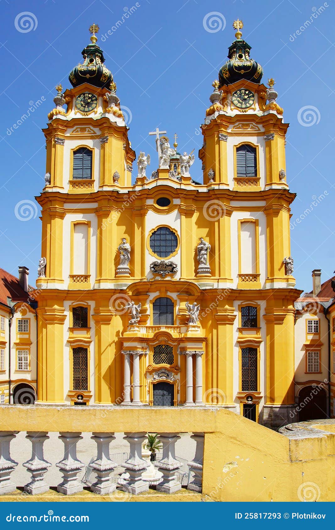 Church in Melk Abbey stock image. Image of pilgrimage - 25817293
