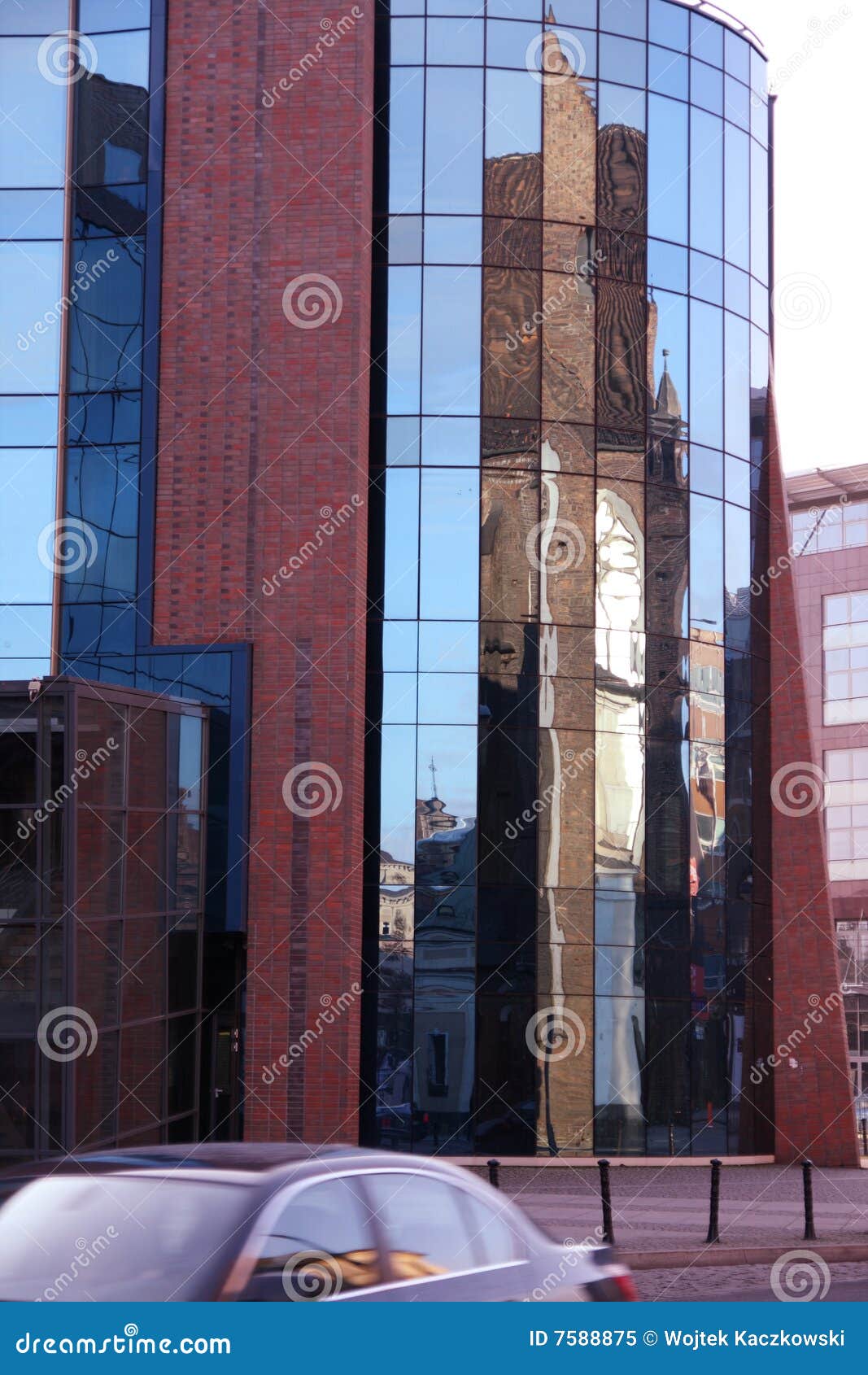 Church in the mirror stock image. Image of blue, ancient - 7588875