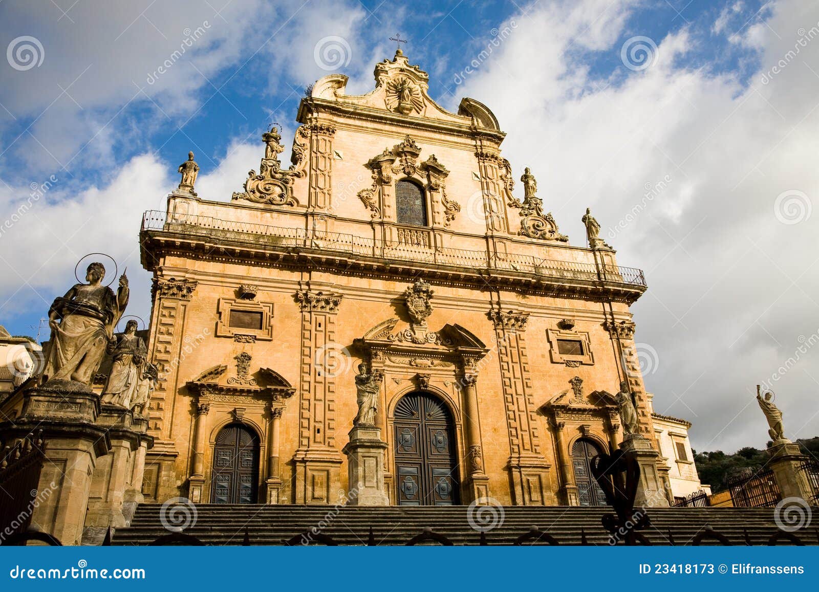 Church, Modica, Italy stock image. Image of italian, italia - 23418173