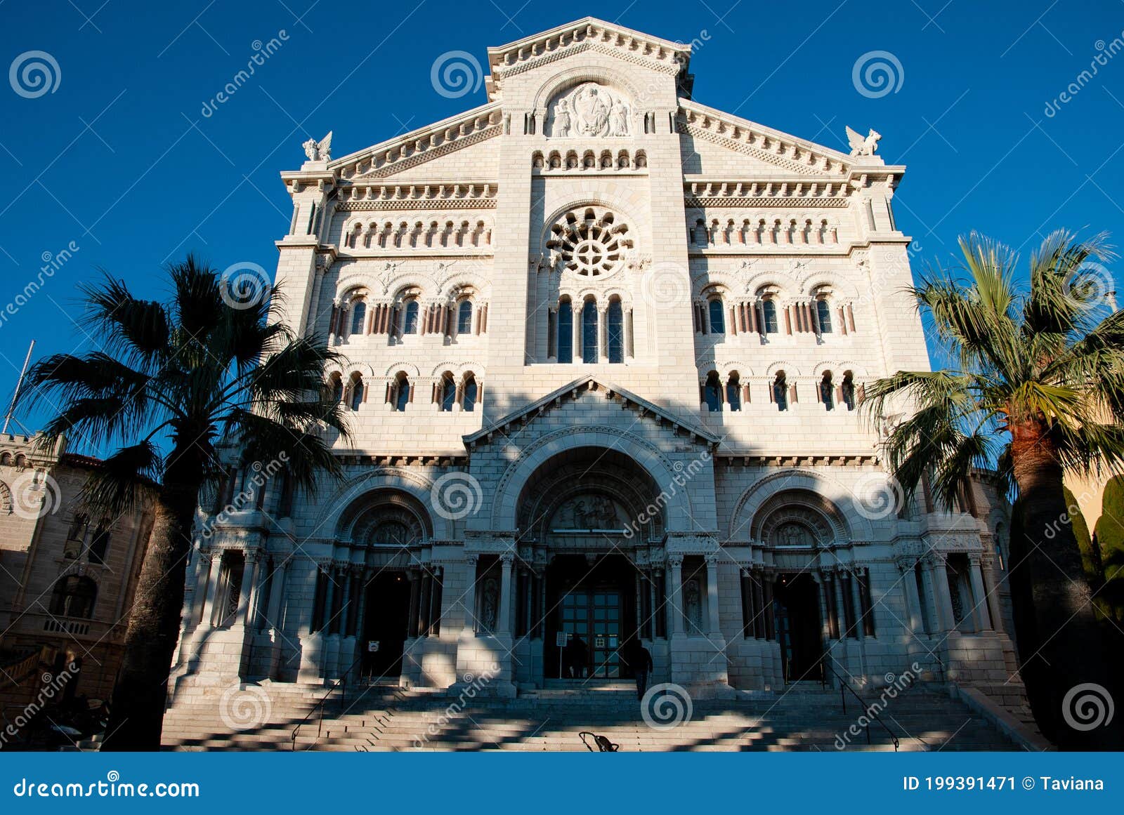 Church in Monaco. stock image. Image of travel, exterior - 199391471
