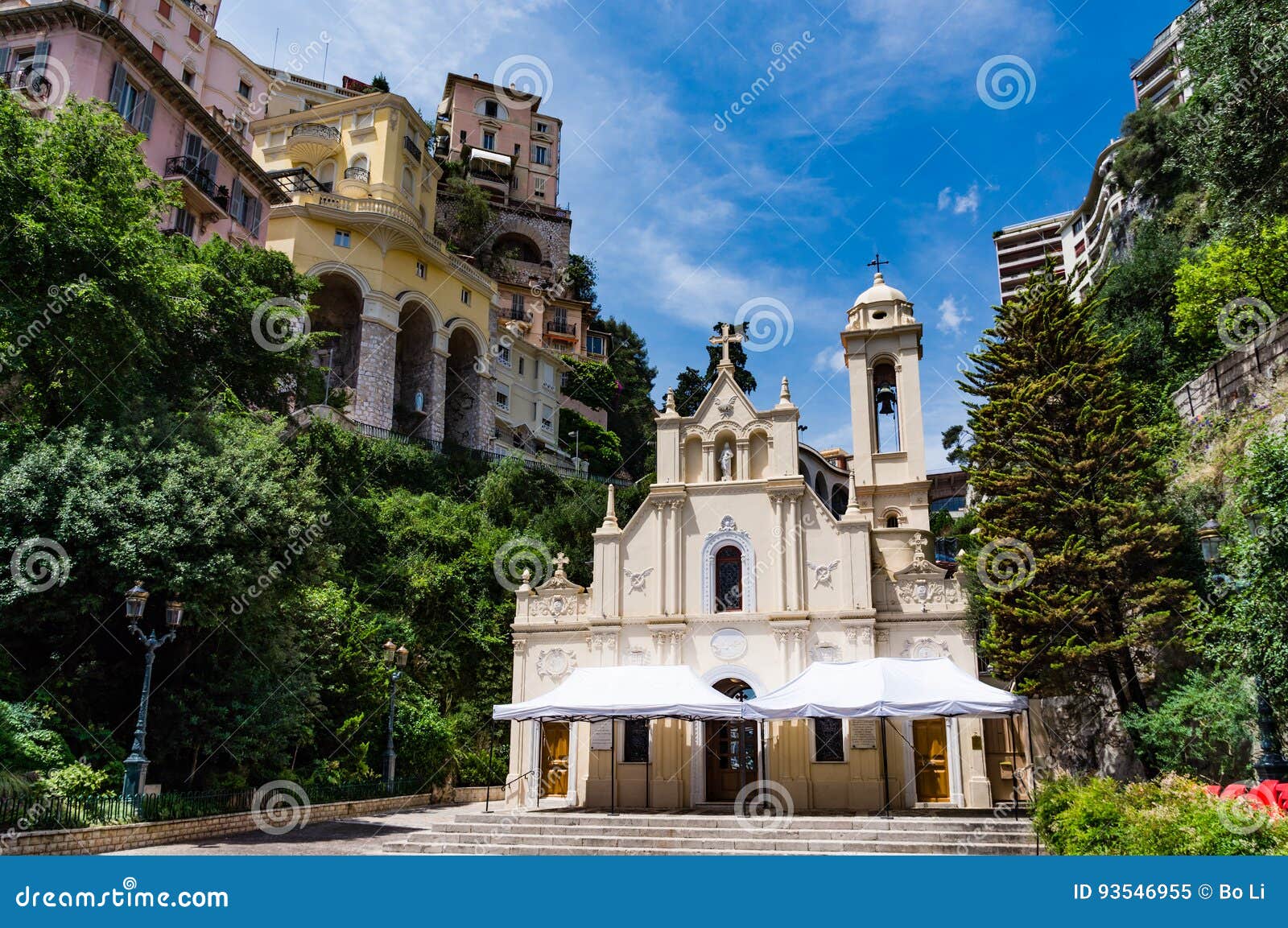 Church in Monaco editorial image. Image of france, historical - 93546955