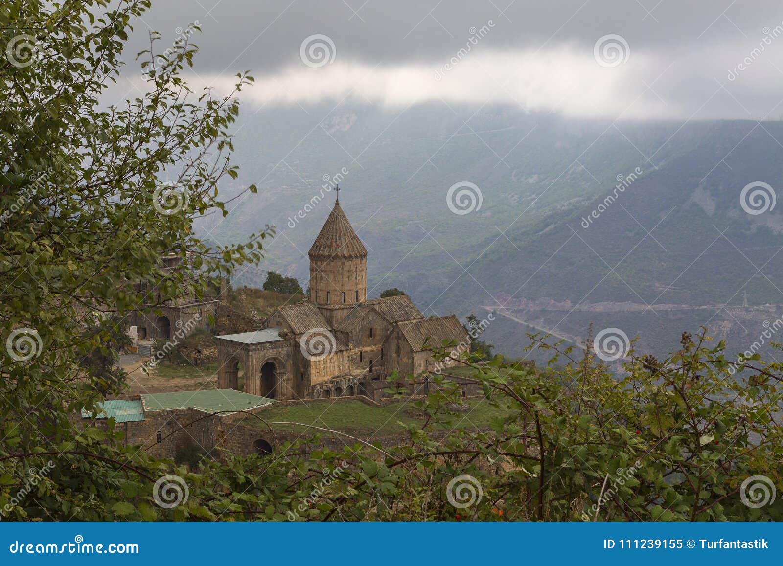 Church and Monastery of Tatev in Armenia Stock Image - Image of column ...