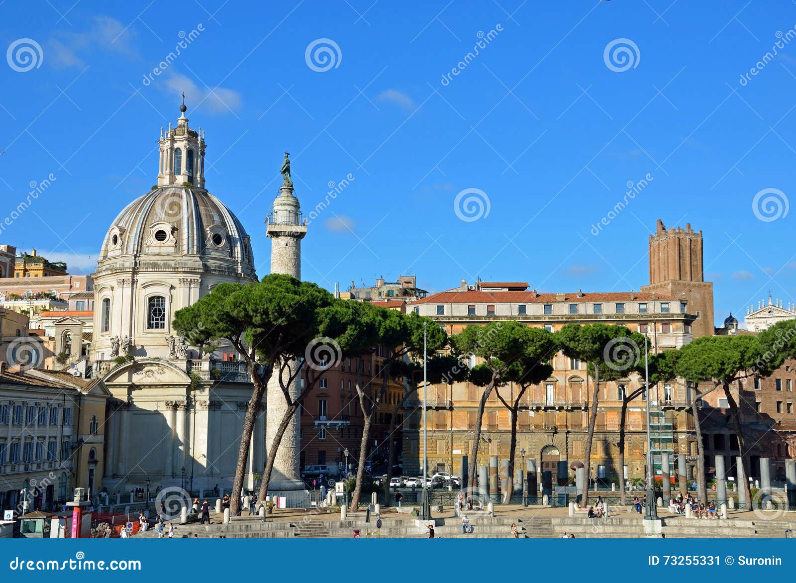 Church of the Most Holy Name of Mary Stock Image - Image of rome ...