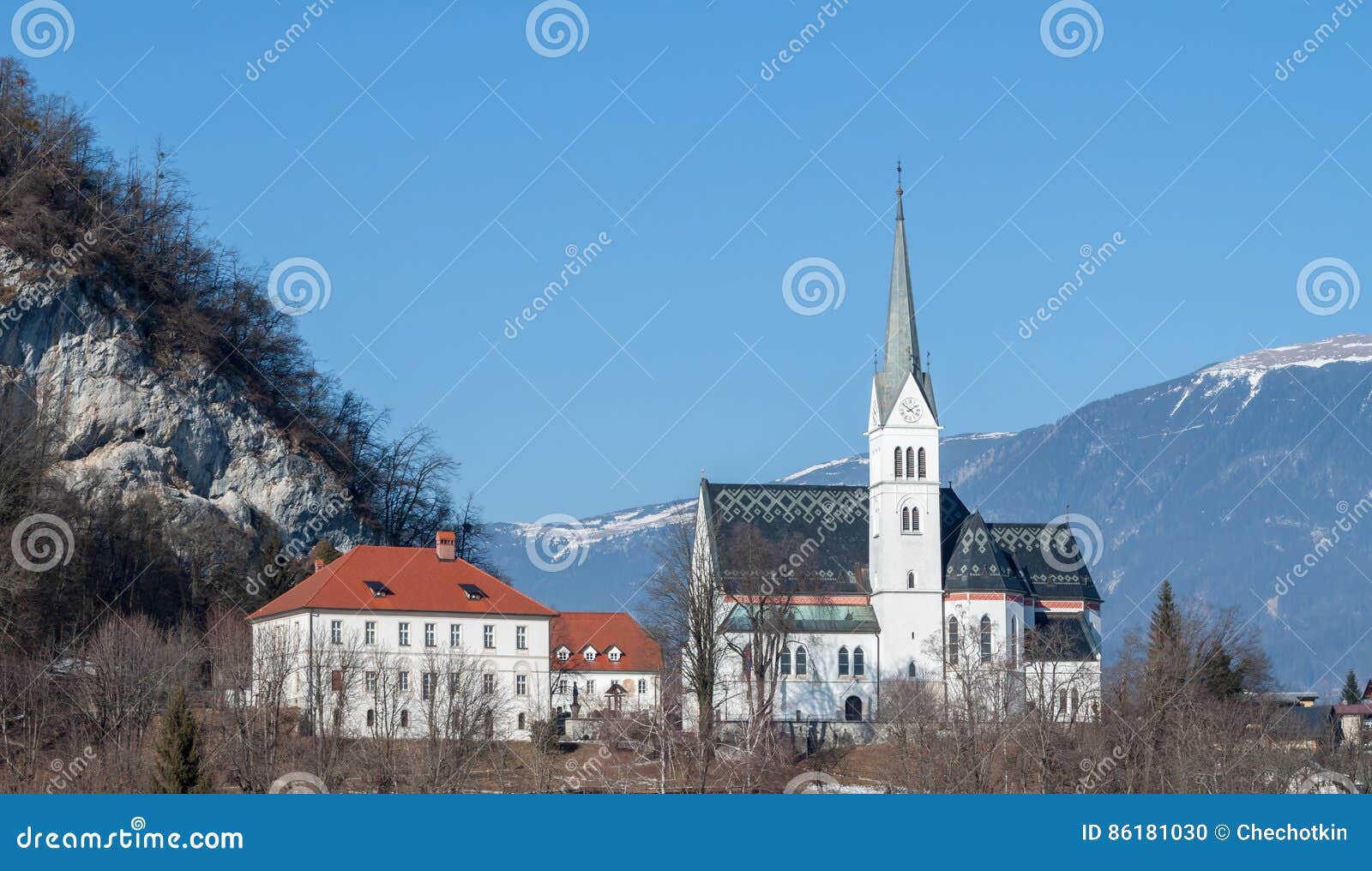 Church in mountains stock photo. Image of culture, church - 86181030