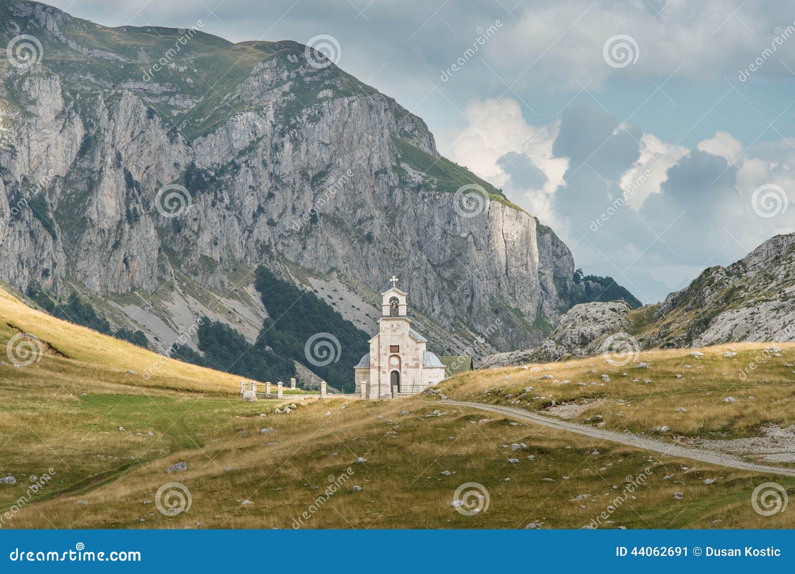 Church in the mountains stock image. Image of mountain - 44062691