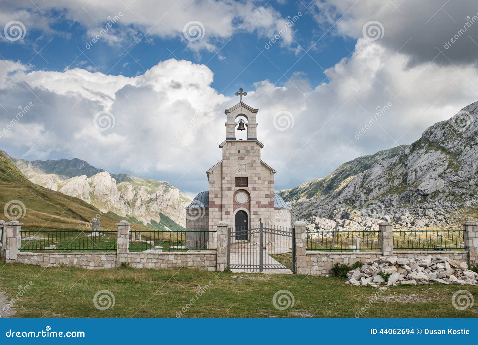 Church in the mountains stock photo. Image of outdoor - 44062694
