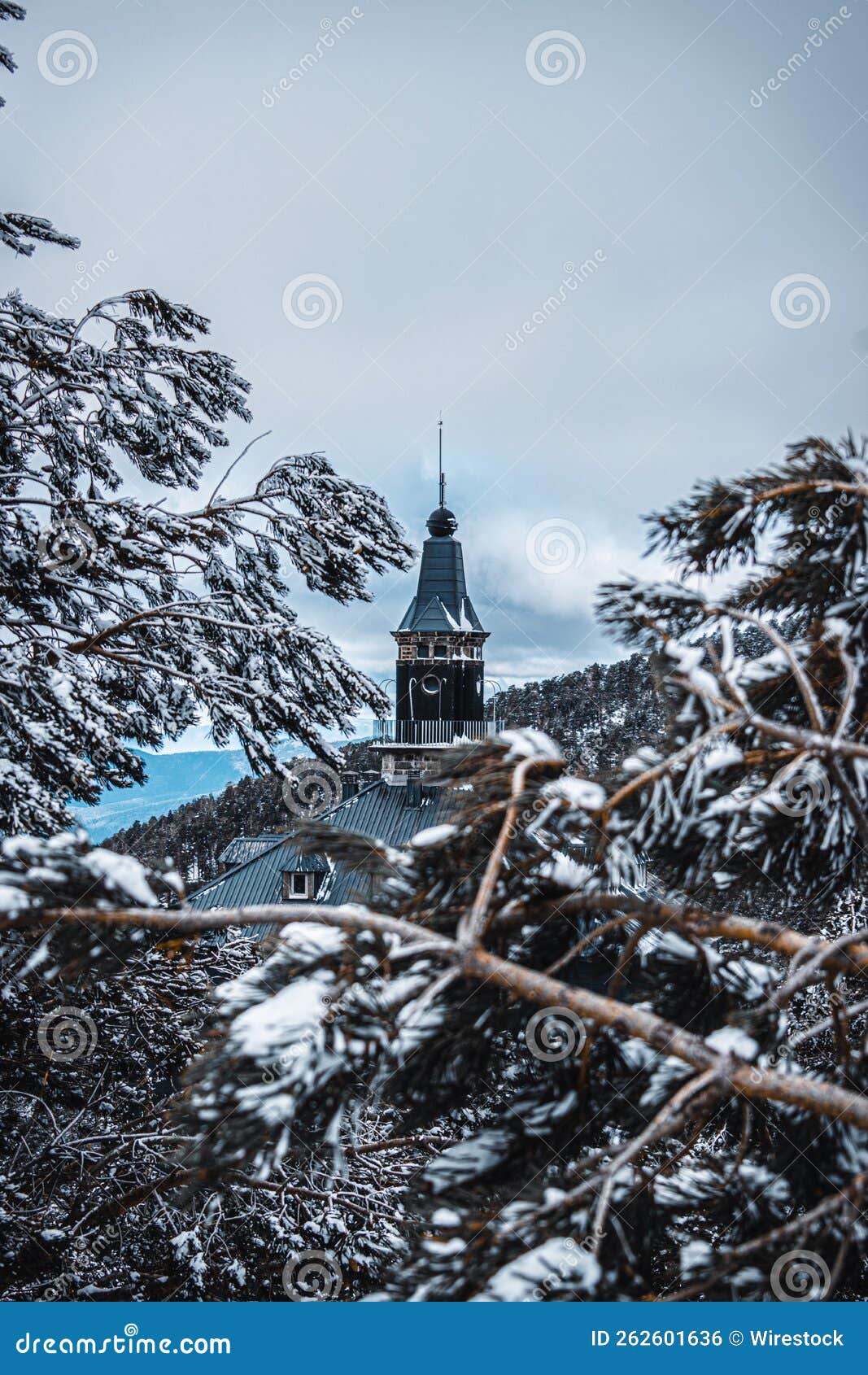 Church in the Mountains with Snow Stock Photo - Image of cold, church ...