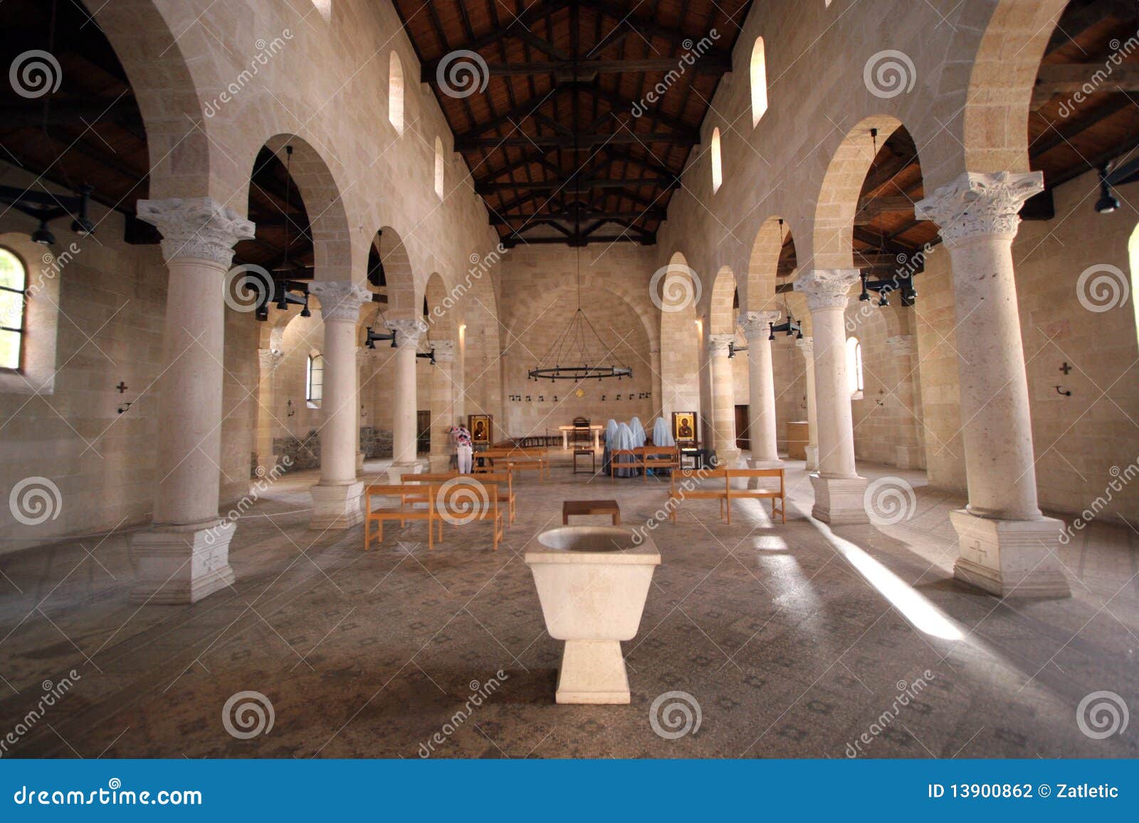 The Church of the Multiplication Stock Photo - Image of mosaic, stone ...