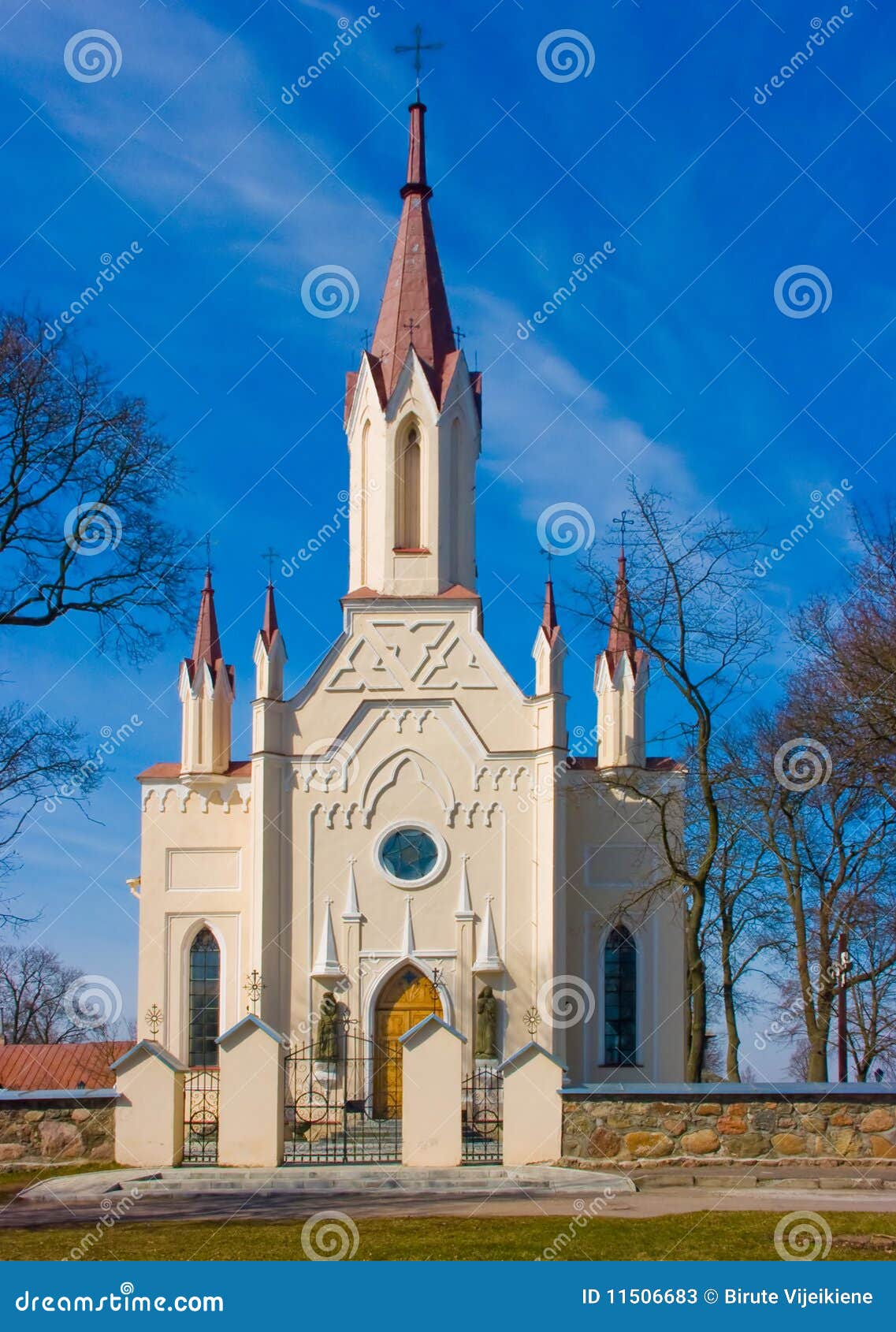 Church in Musninkai stock image. Image of architecture - 11506683