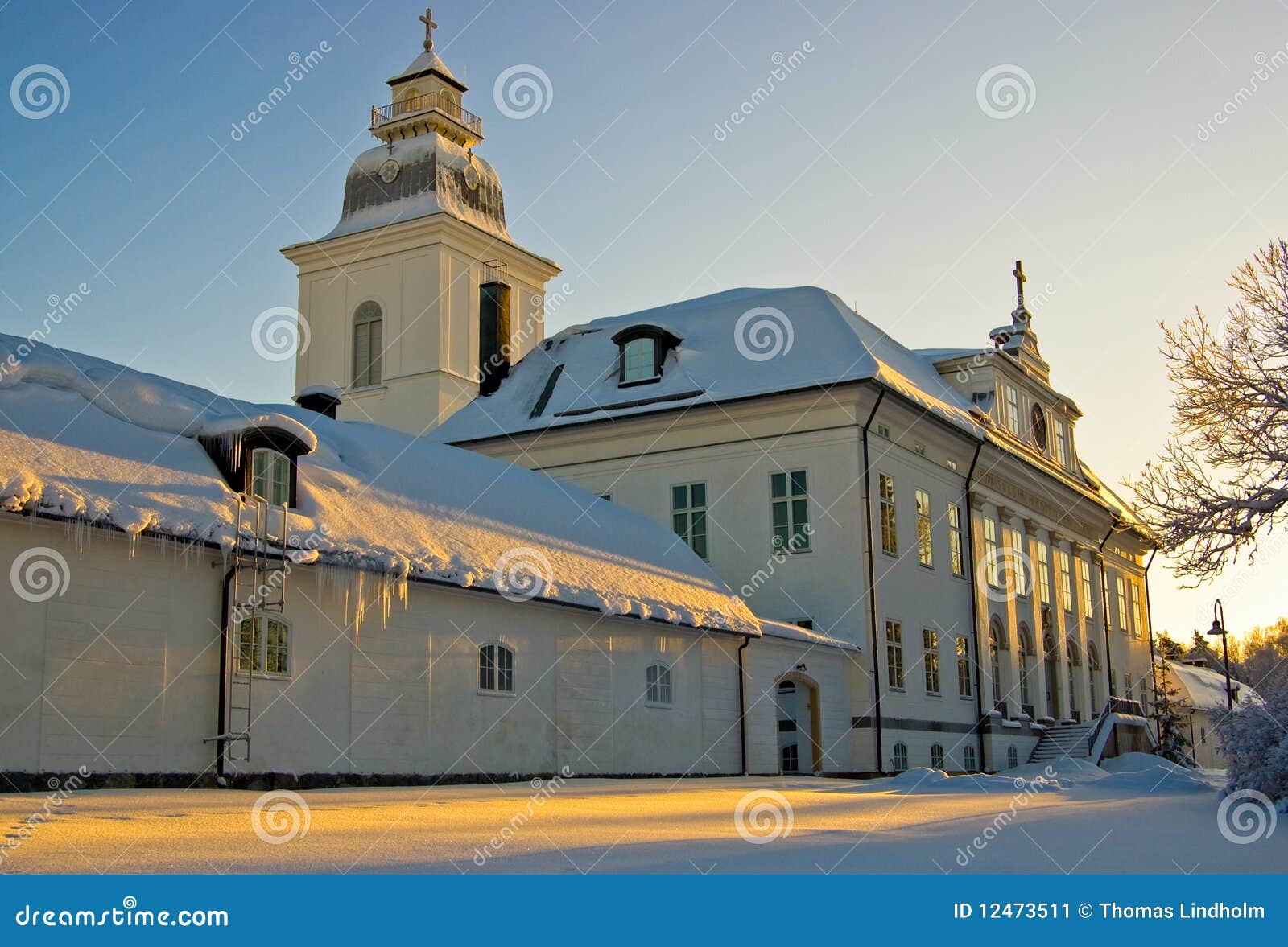 The Church of Mustasaari, Finland Stock Image - Image of korsholm ...