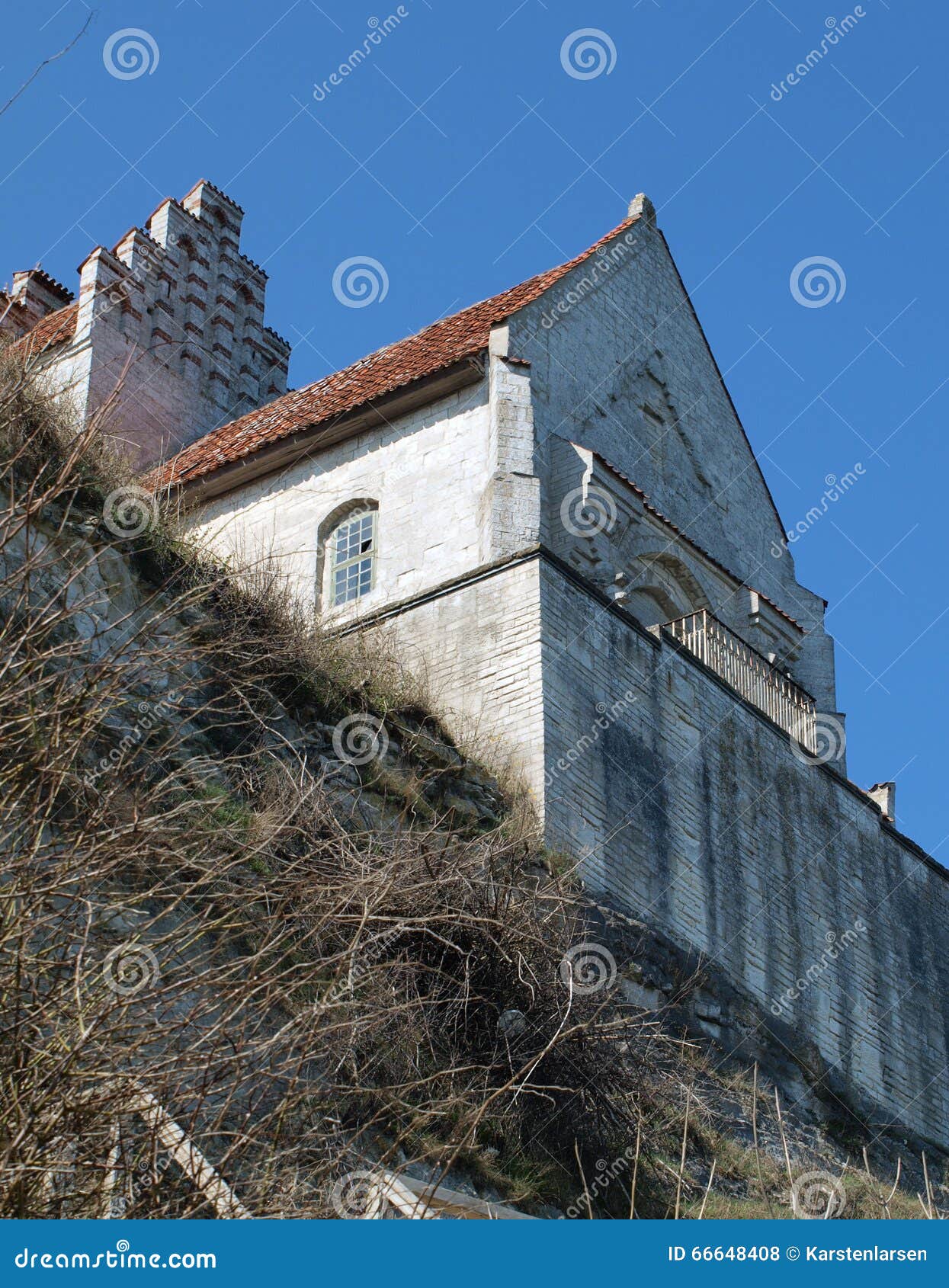 Church near the cliff stock photo. Image of europe, church - 66648408