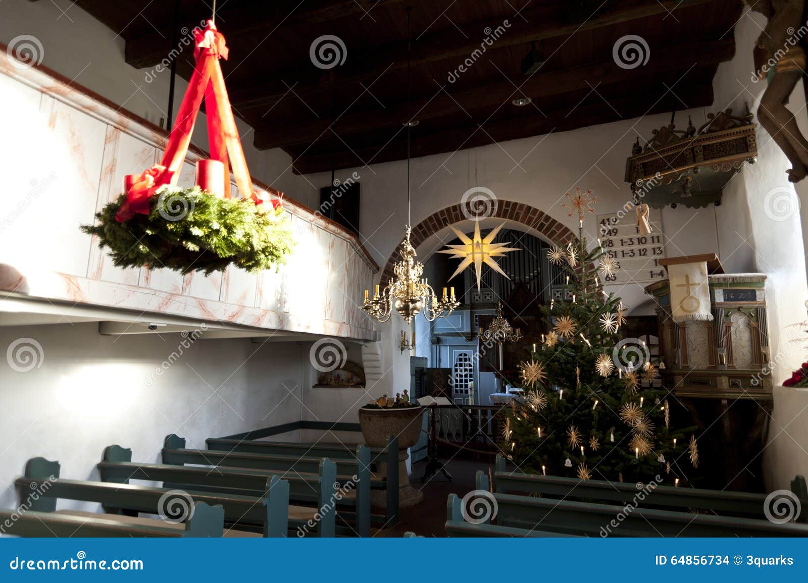 Church of Nebel on Amrum editorial stock image. Image of friesland ...