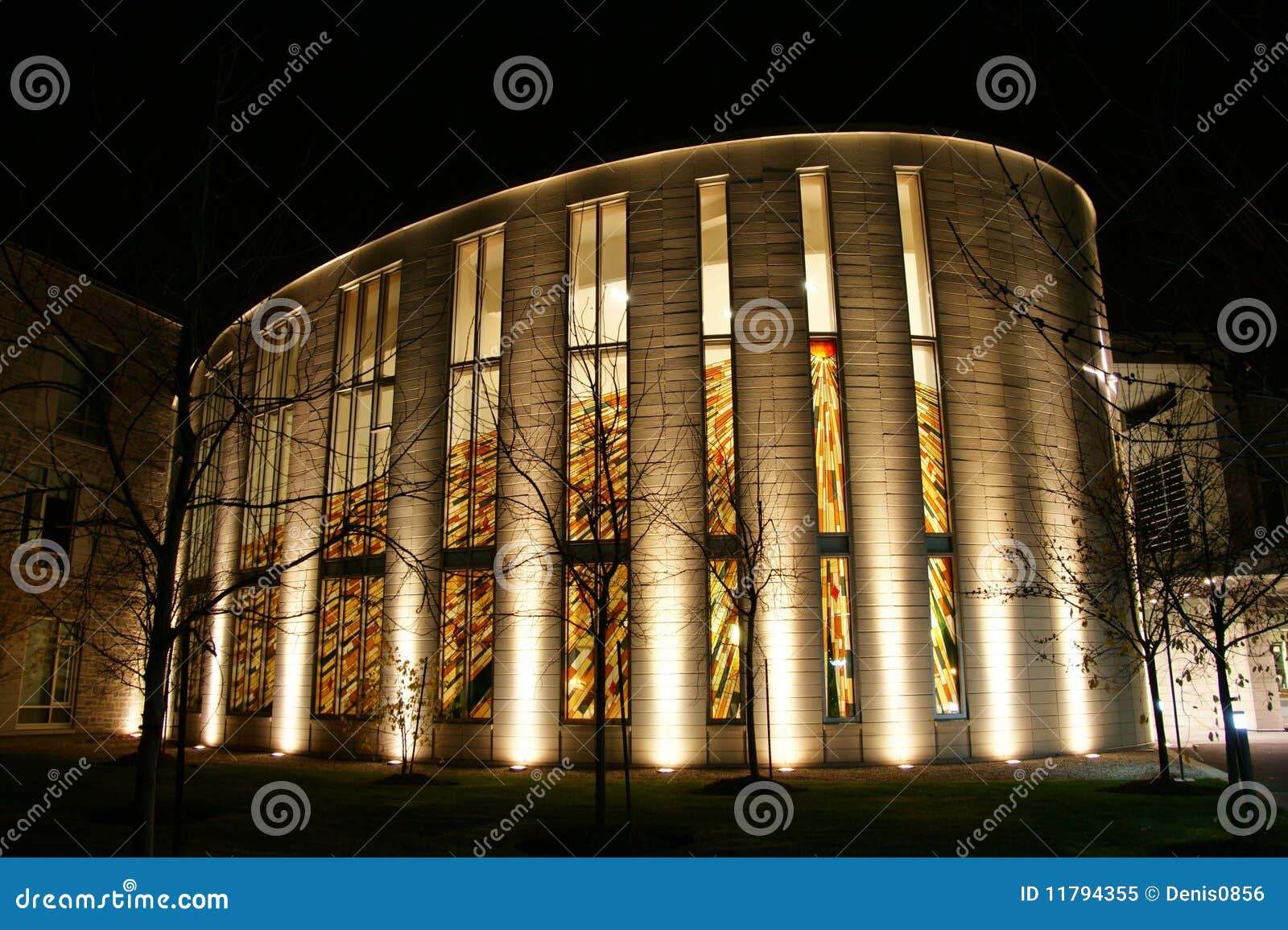 Church at Night stock image. Image of church, night, inside - 11794355