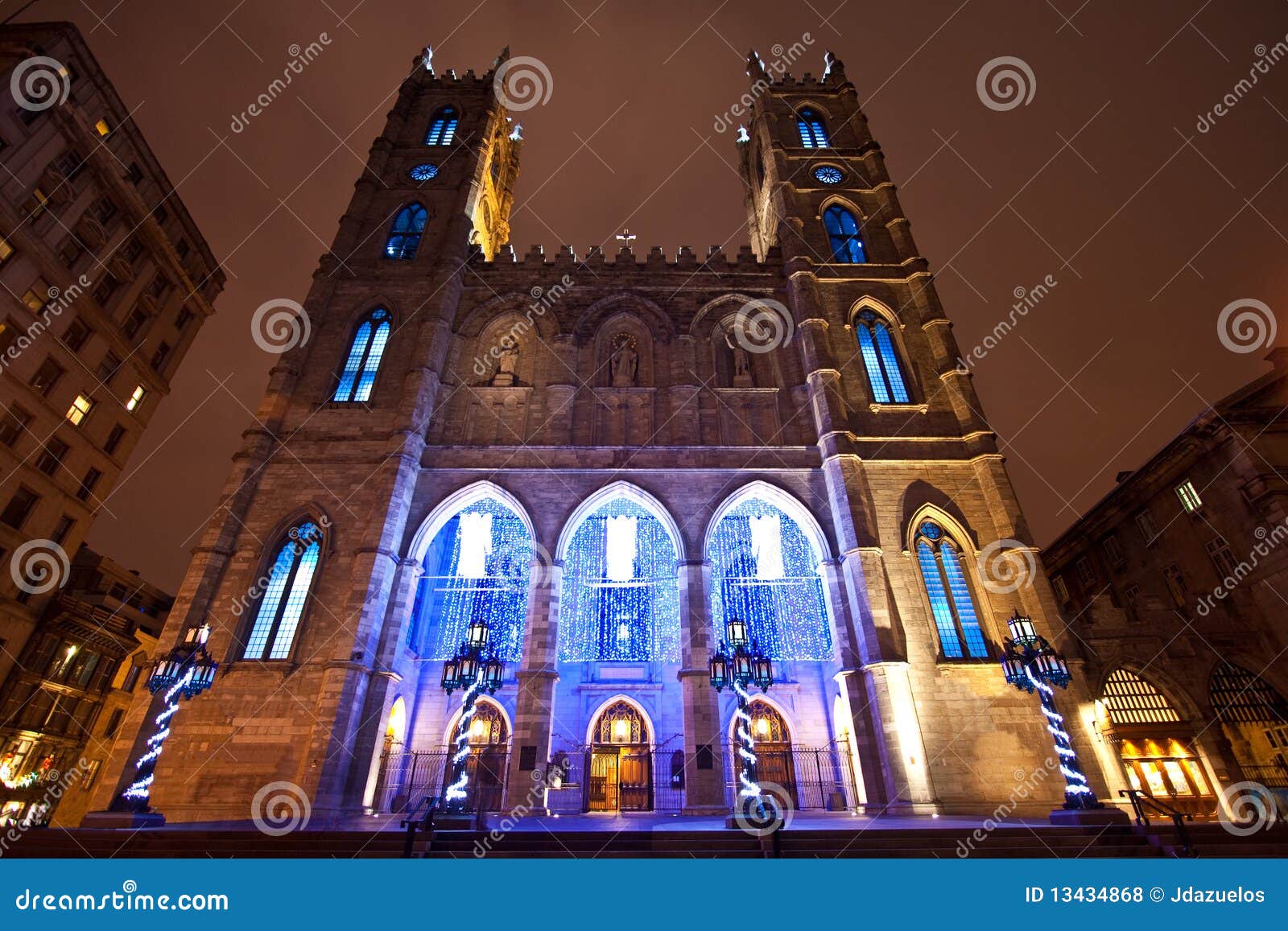 Church at night stock photo. Image of metal, cross, glass - 13434868