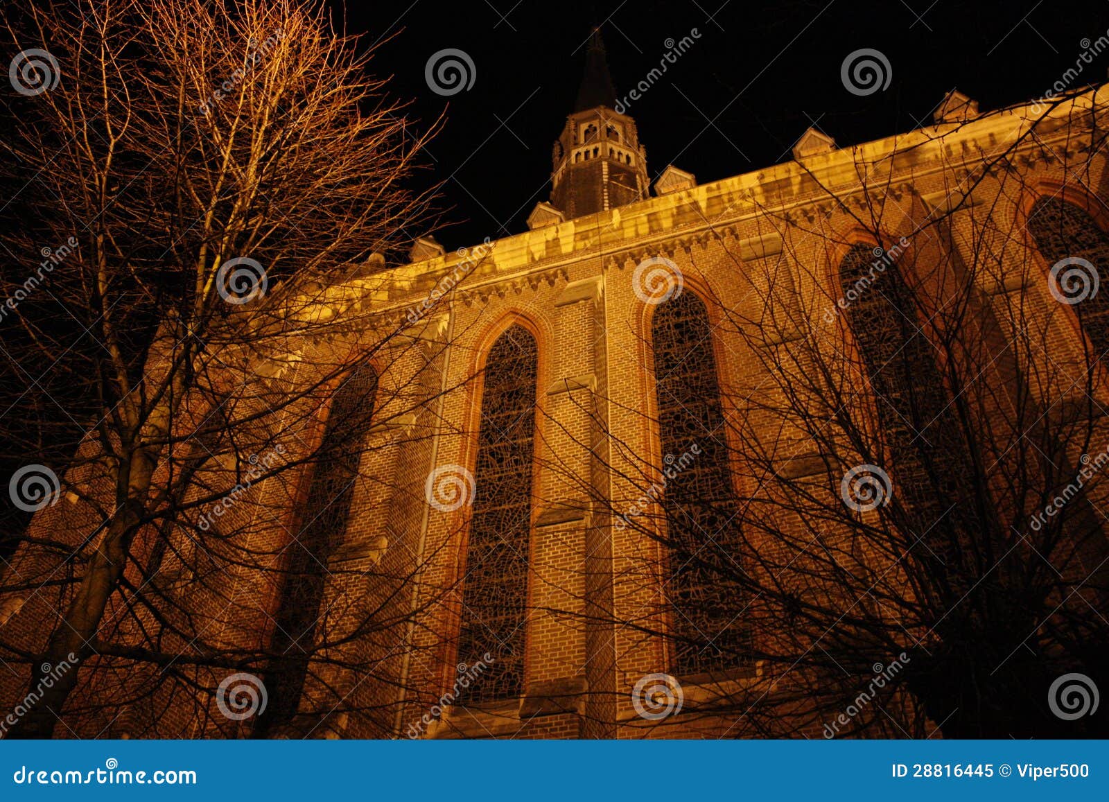 Church by night stock image. Image of chapel, holy, religious - 28816445