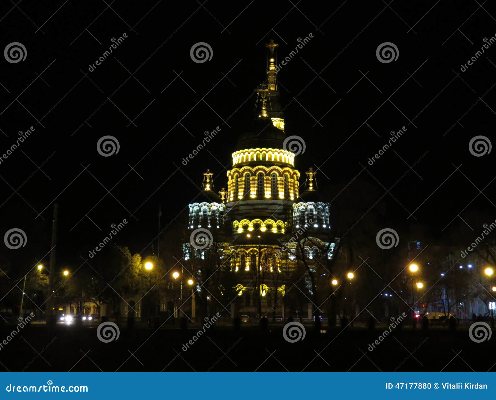 Church at night stock photo. Image of dark, tourism, religion - 47177880