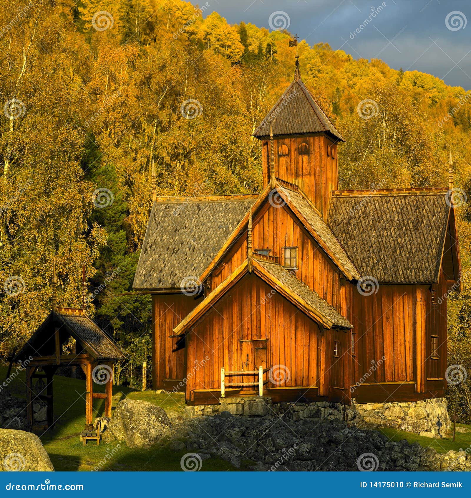 Church in Norway stock photo. Image of scandinavia, building - 14175010