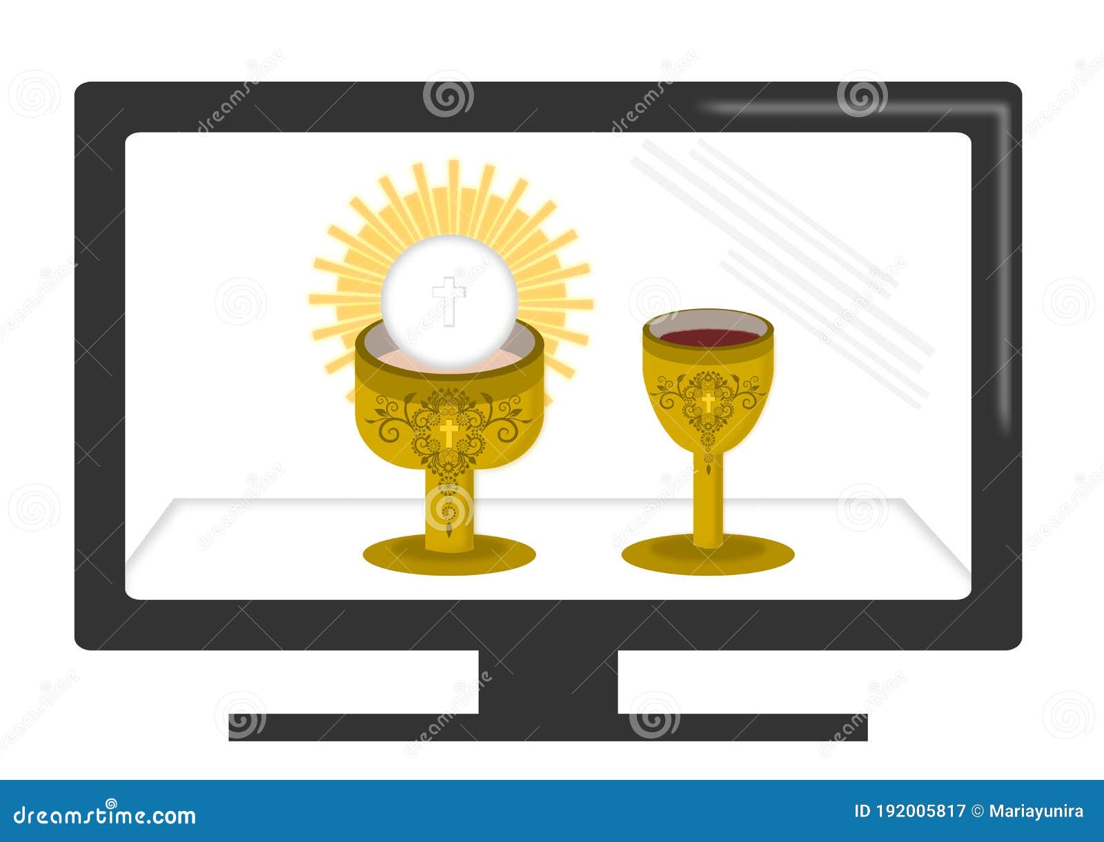Church online service stock vector. Illustration of sunday - 192005817